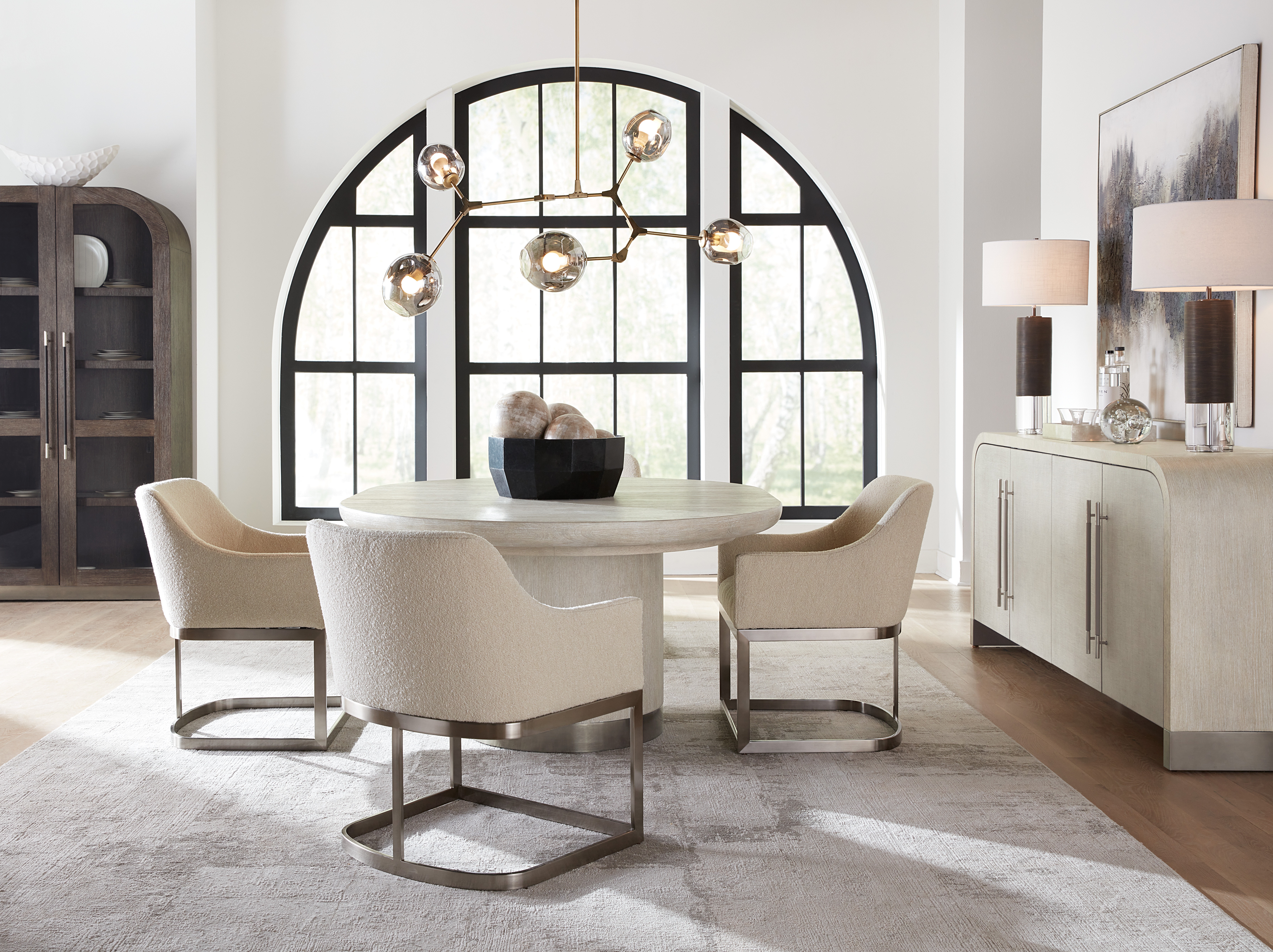 Hooker Furniture Casual Dining Modern Mood Round Dining Table w/1-18in ...