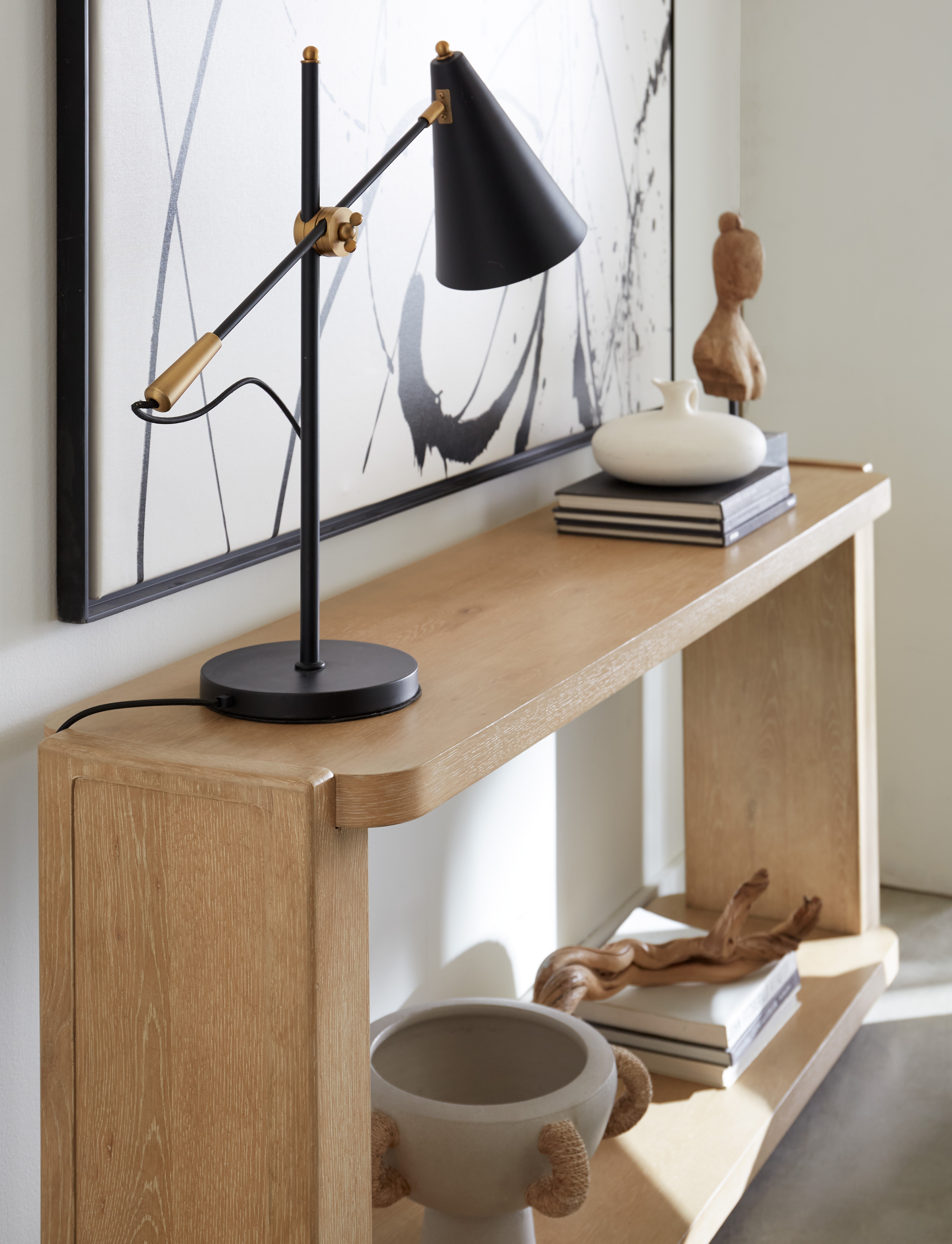 Light wood console table store