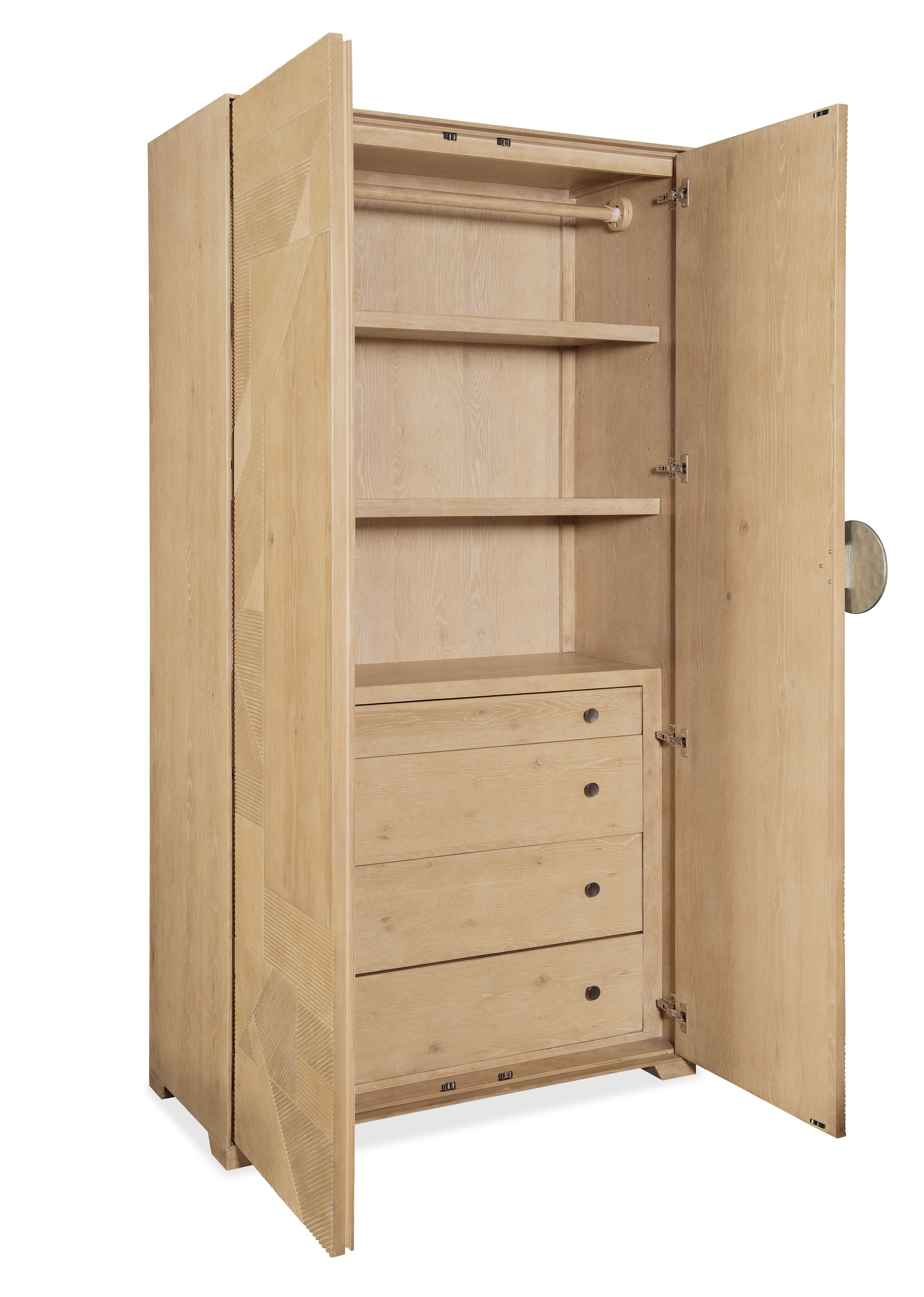 Hooker Furniture Retreat Split Rattan Wardrobe 6950-90013-80 - H ...