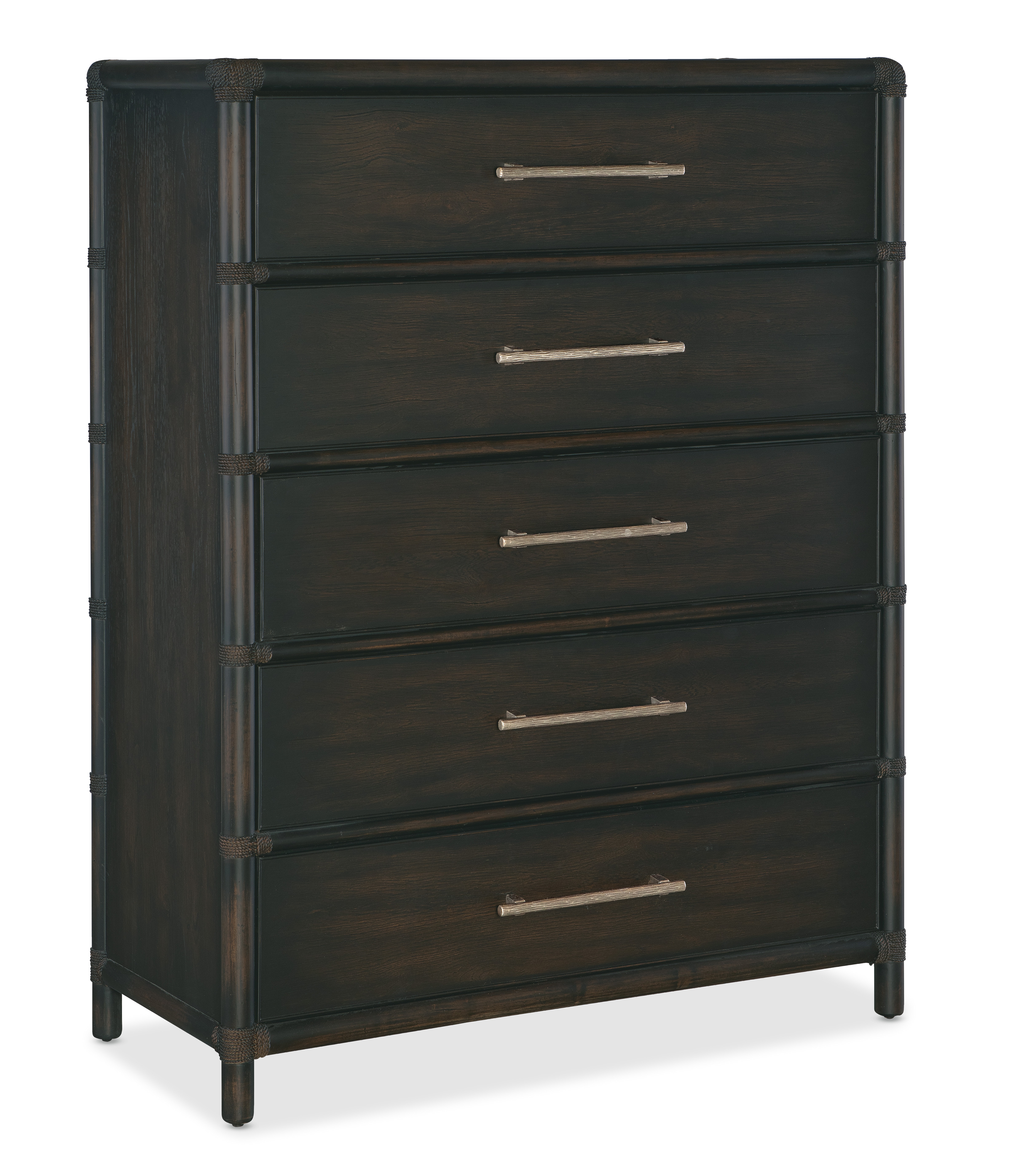 Hooker Furniture Bedroom Retreat Pole Rattan Five-Drawer Chest 6950 ...