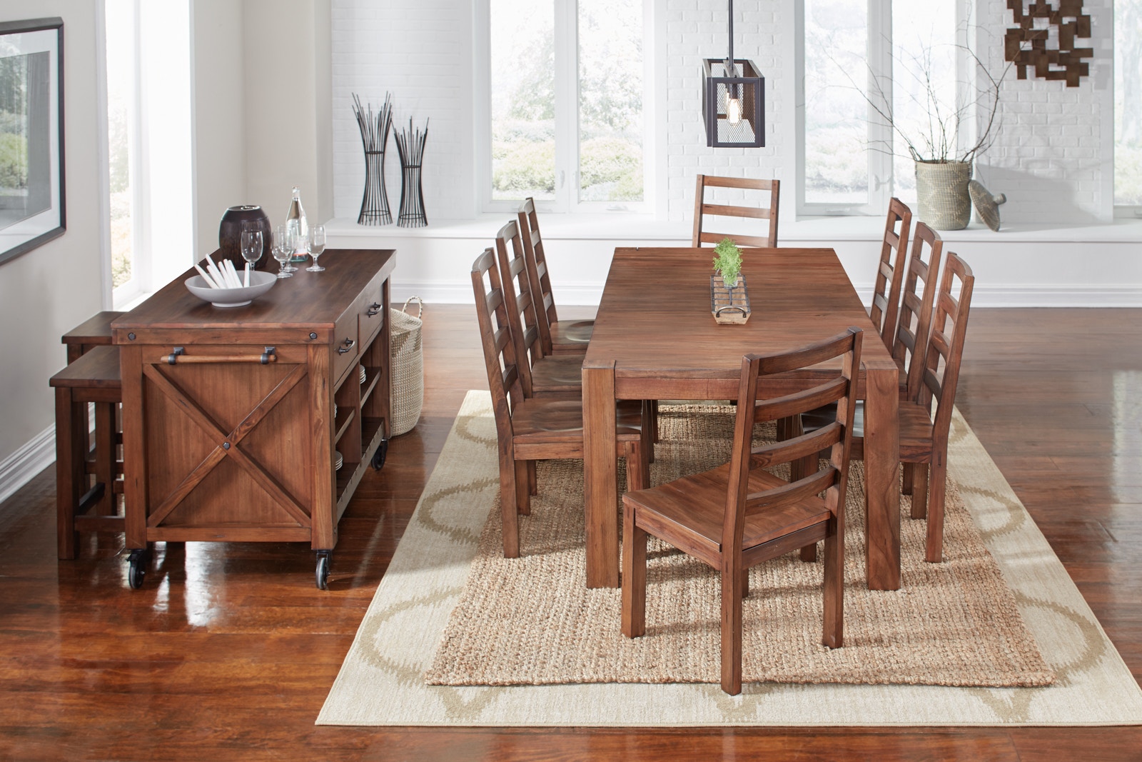 A America ANACORTES Dining - SM Anacortes Leg Table ANASM6340 ...