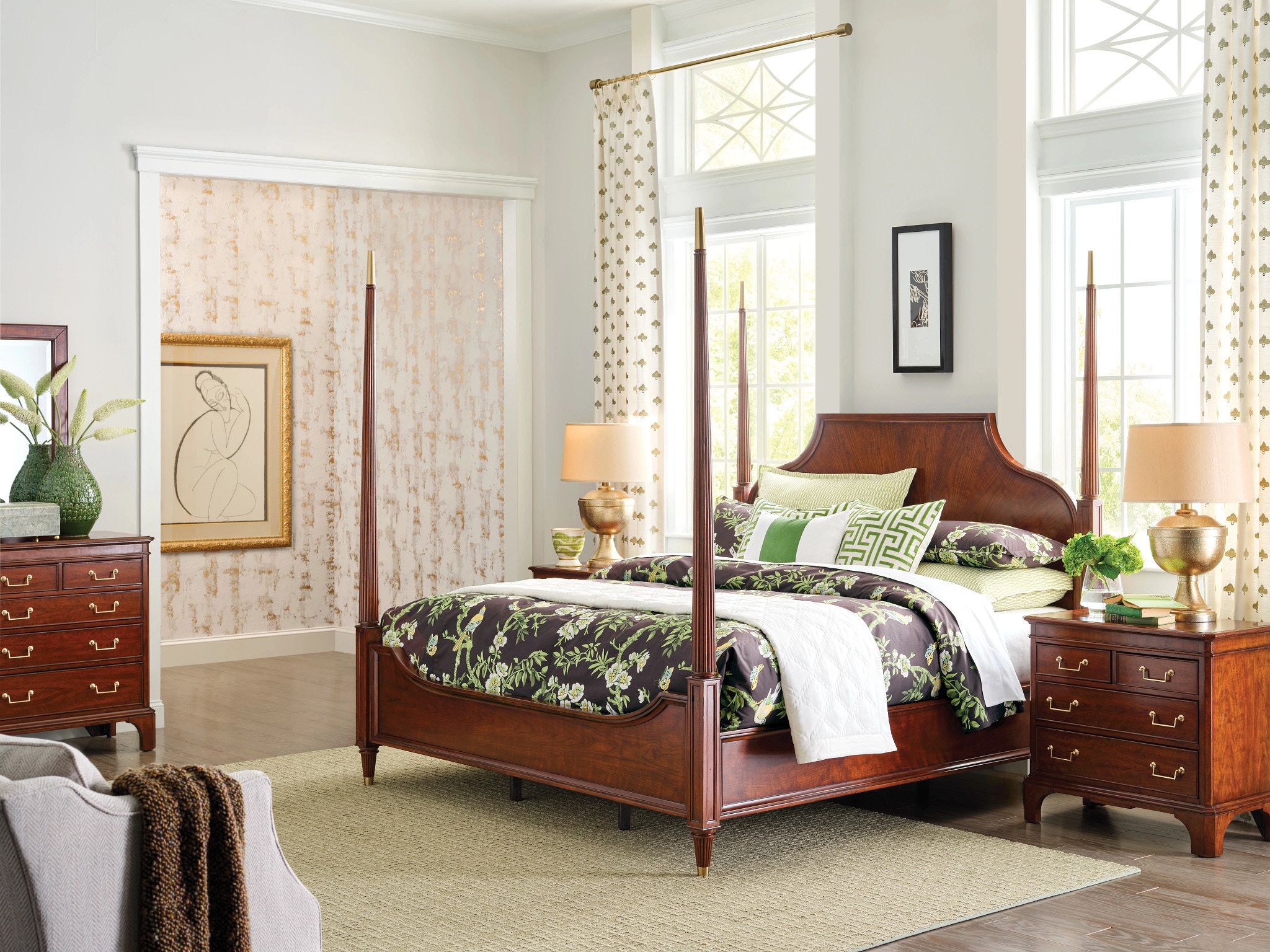 American drew four poster bed store