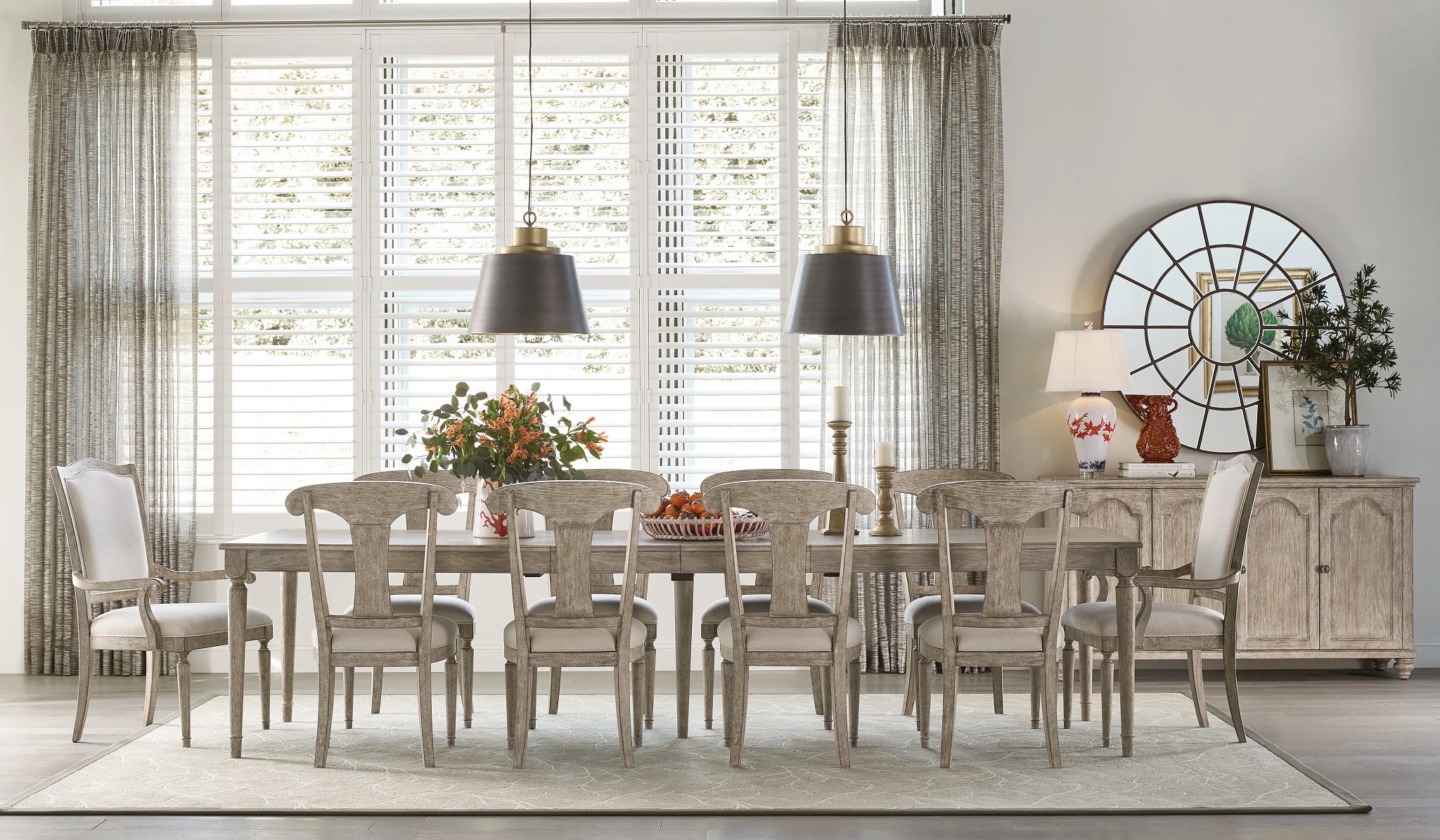 American Drew Casual Dining Maeve Wood Back Side Chair - Breve 309-638B ...