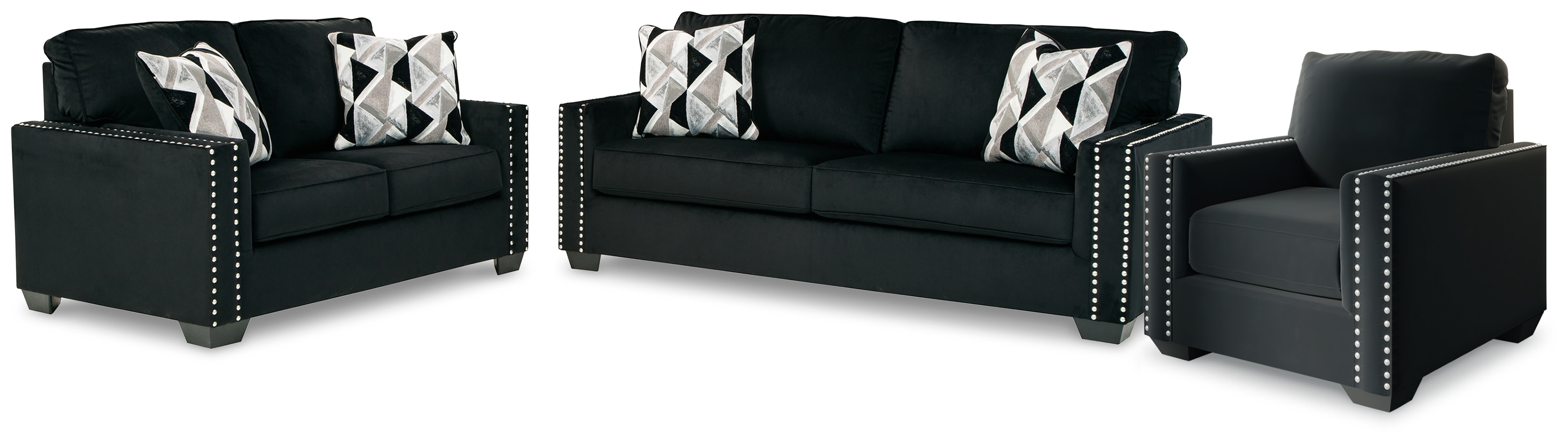 Ashley Gleston Gleston Sofa and Loveseat with Chair 12206U2 - Portland ...