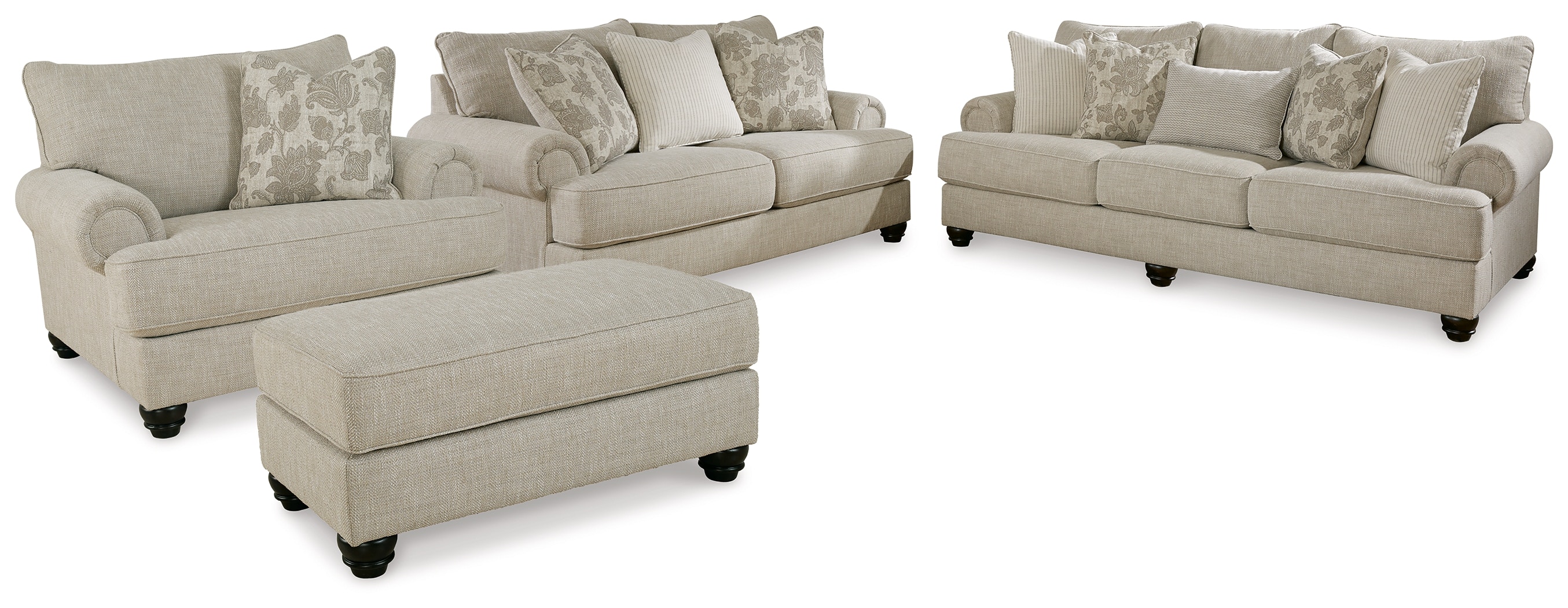 Benchcraft Living Room Asanti Sofa, Loveseat, Oversized Chair and ...