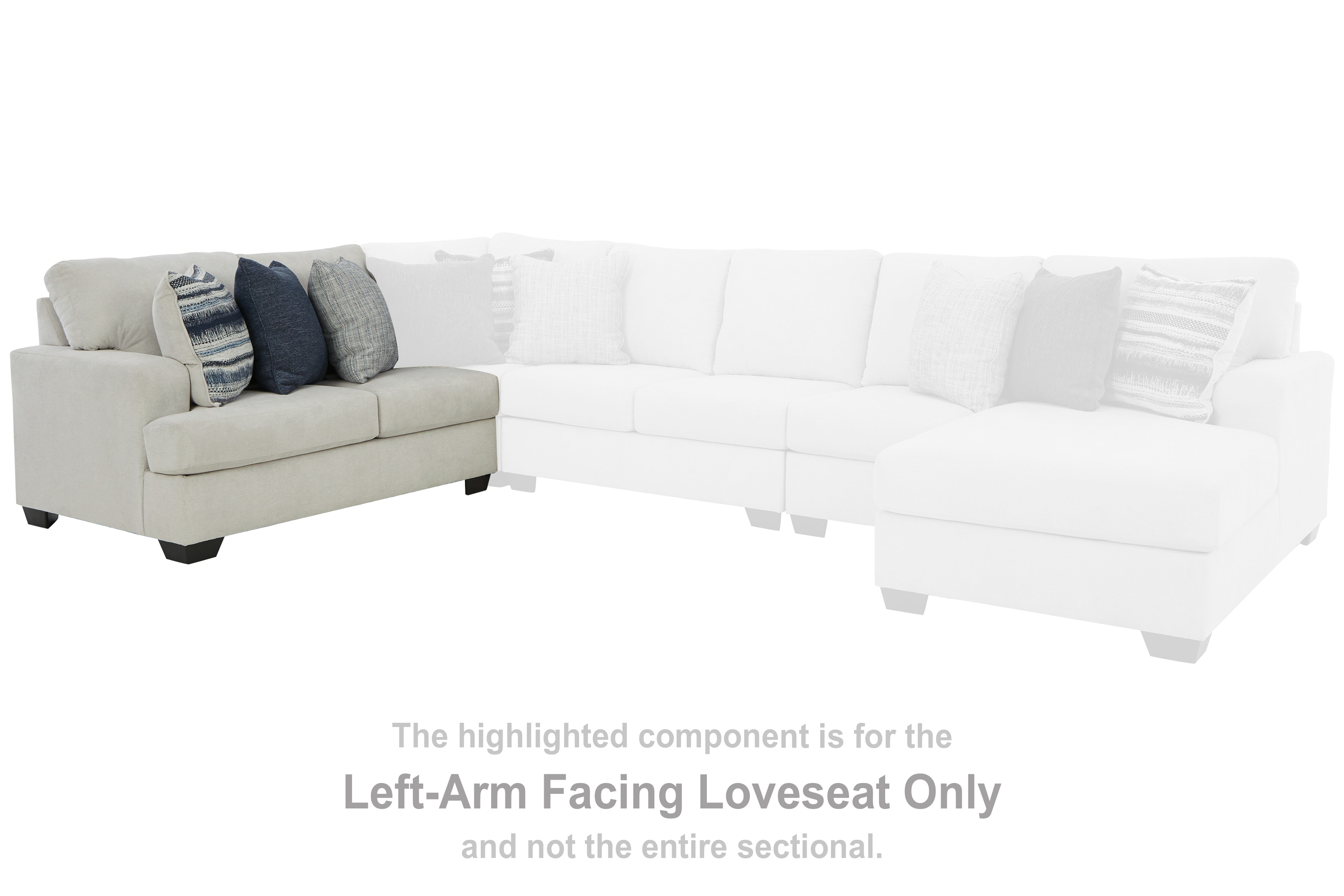 Benchcraft Living Room Lowder Left-Arm Facing Loveseat 1361155 - Smith ...