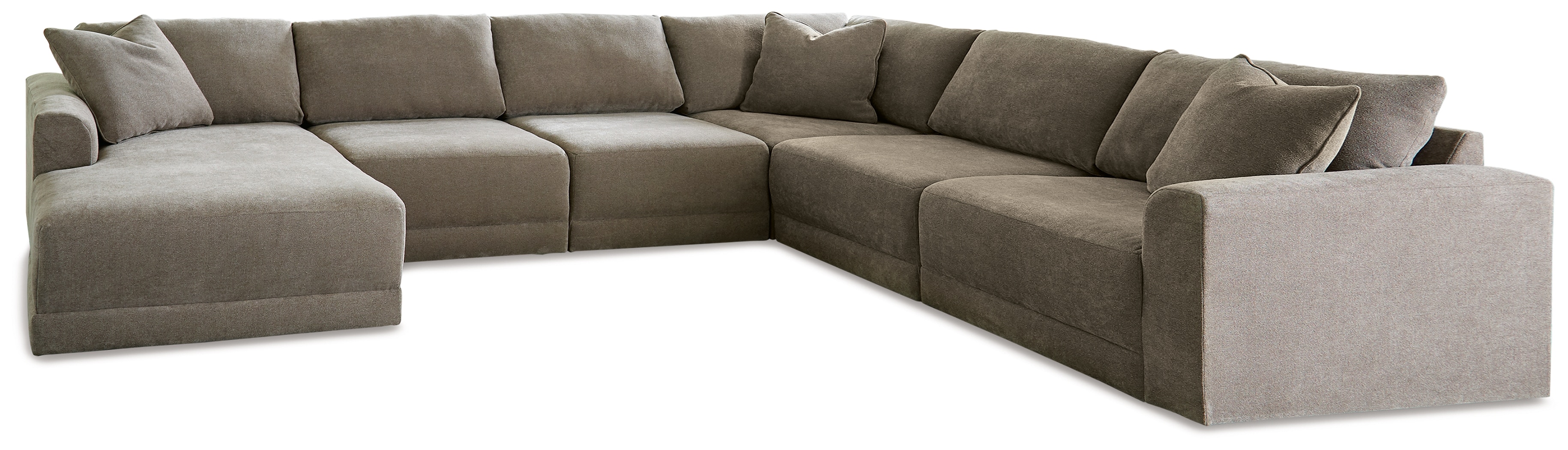 Benchcraft Living Room Raeanna 6-Piece Sectional with Chaise - Frazier ...