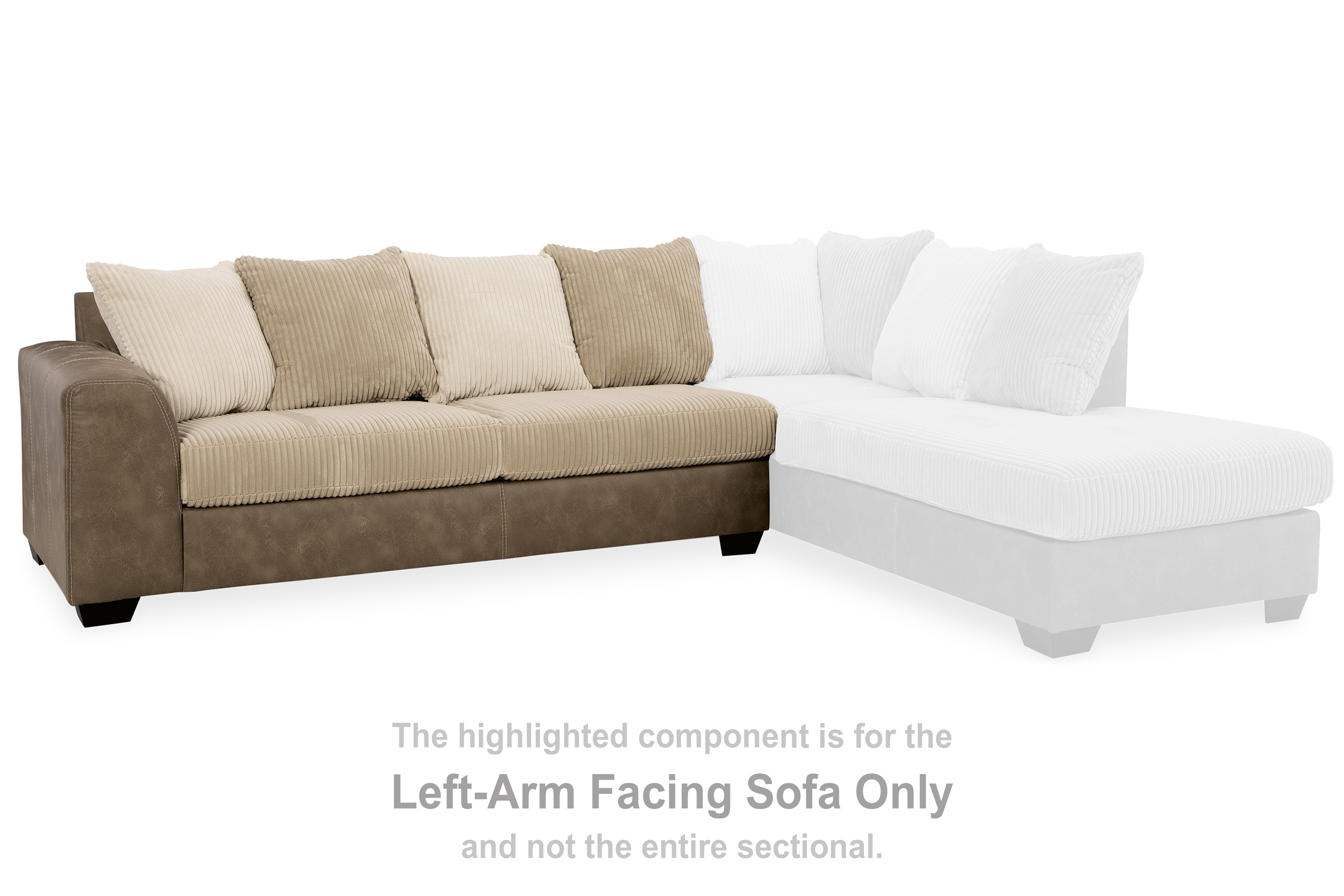 Ashley Keskin Keskin Left-Arm Facing Sofa 1840366 - Portland, OR | Key ...