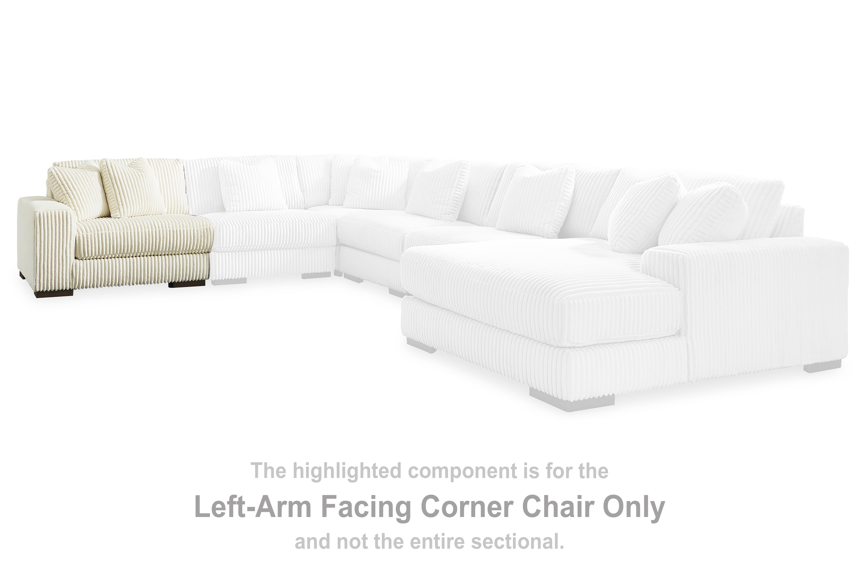 Ashley Lindyn Lindyn Left-Arm Facing Corner Chair 2110464 - Portland ...