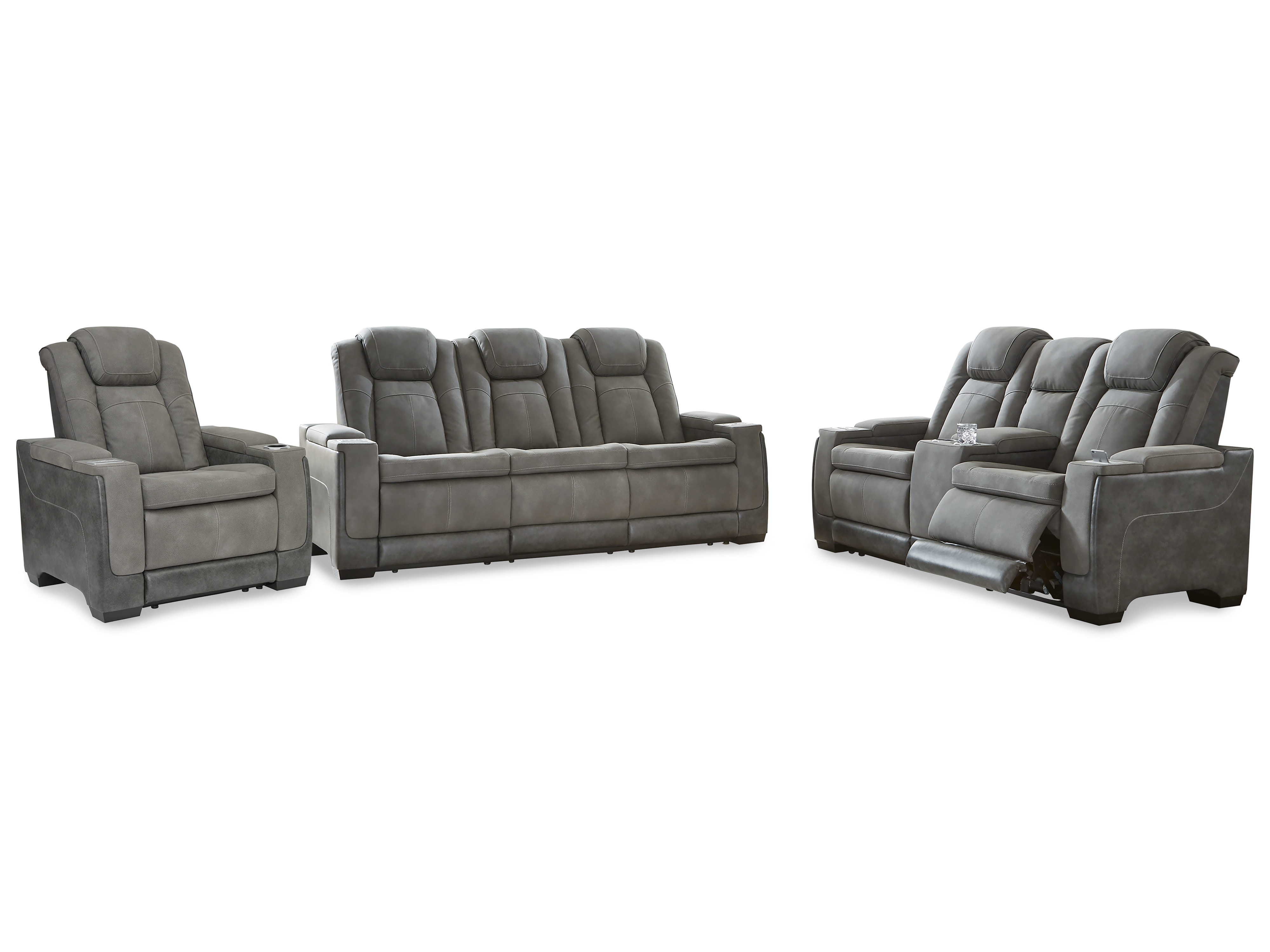 Ashley Next-Gen DuraPella Next-Gen DuraPella Power Reclining Sofa ...