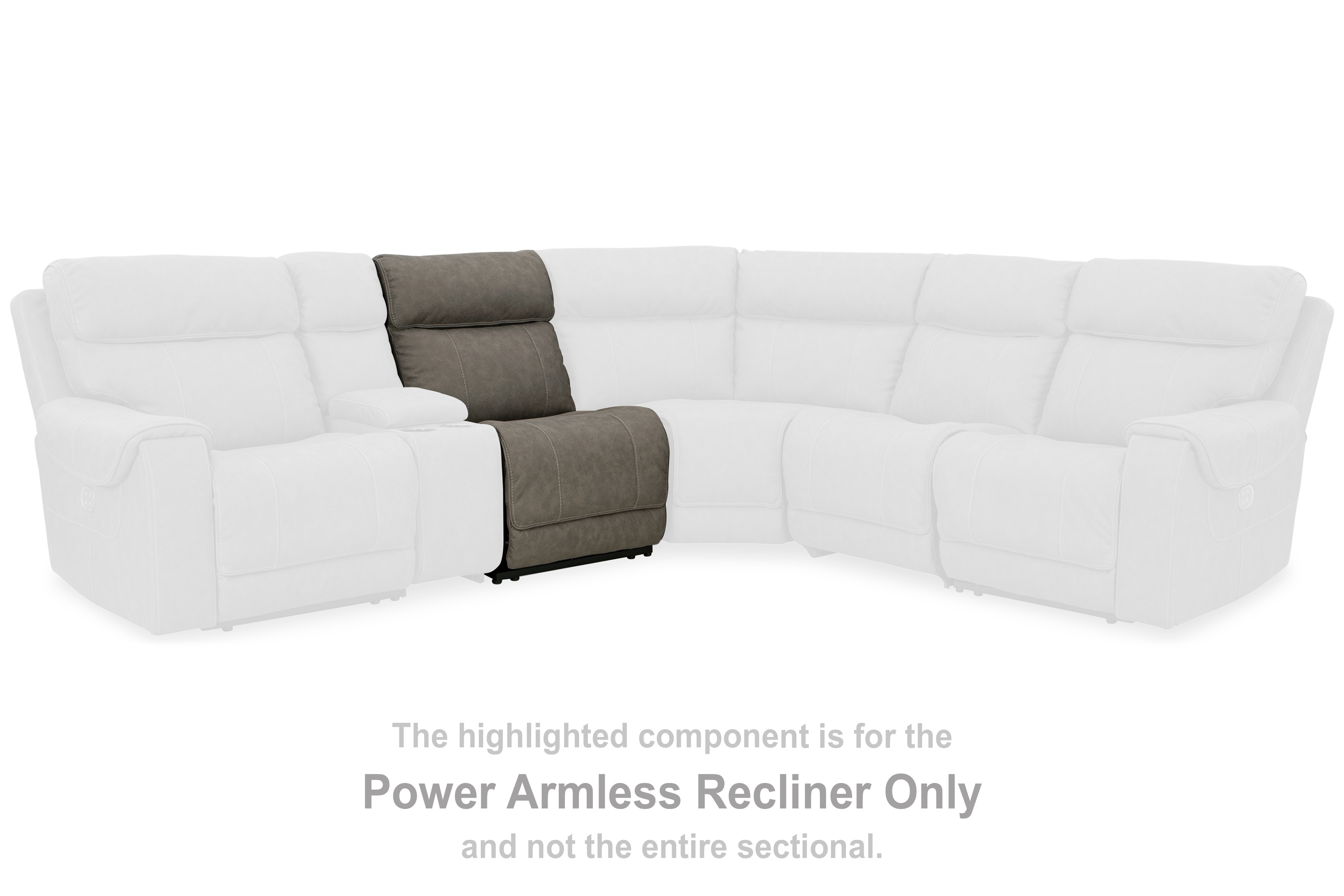 Signature Design by Ashley Living Room Starbot Power Armless Recliner ...