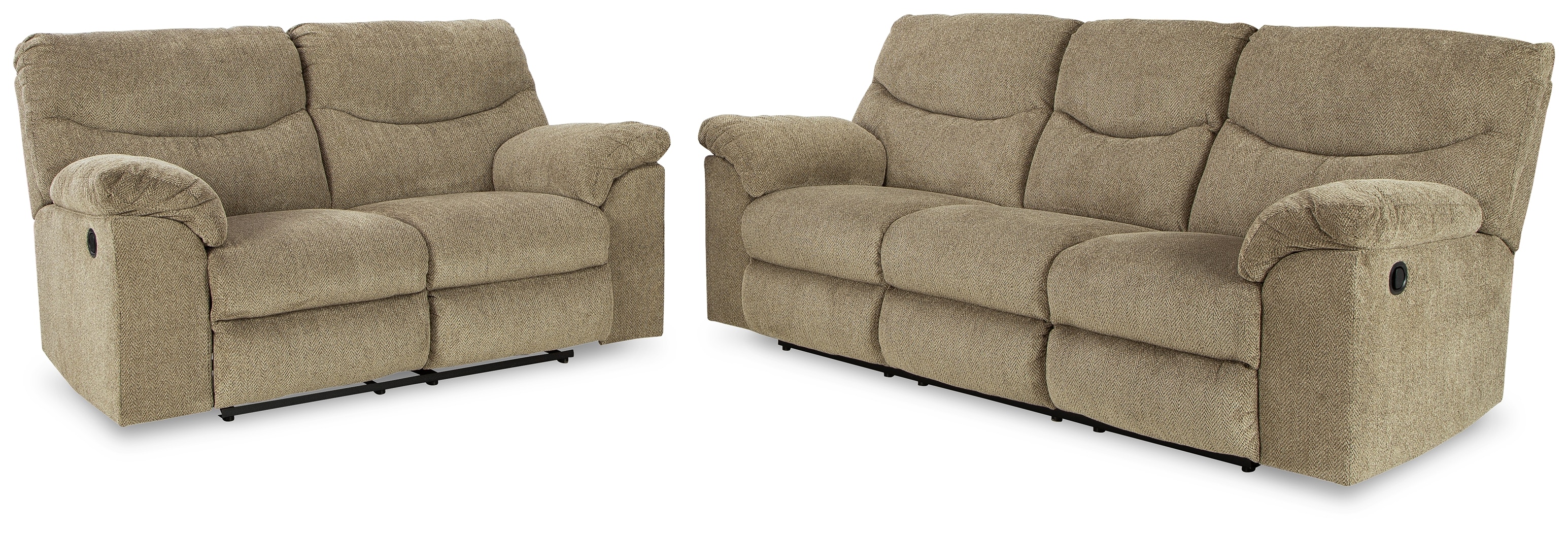 Ashley Alphons 2 Piece Reclining Sofa and Loveseat 28201-88-86 ...