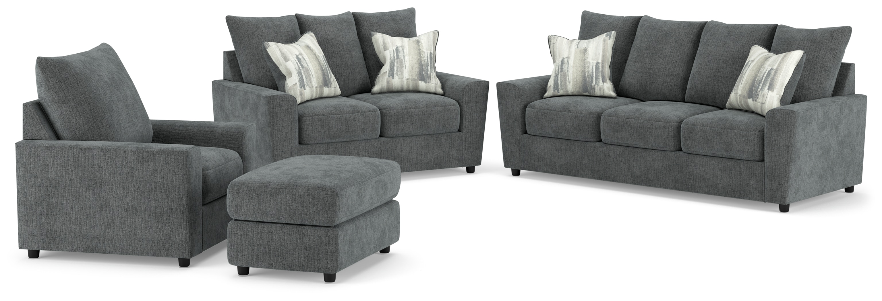 Ashley Stairatt Stairatt Sofa, Loveseat, Chair and Ottoman 28502U4 ...