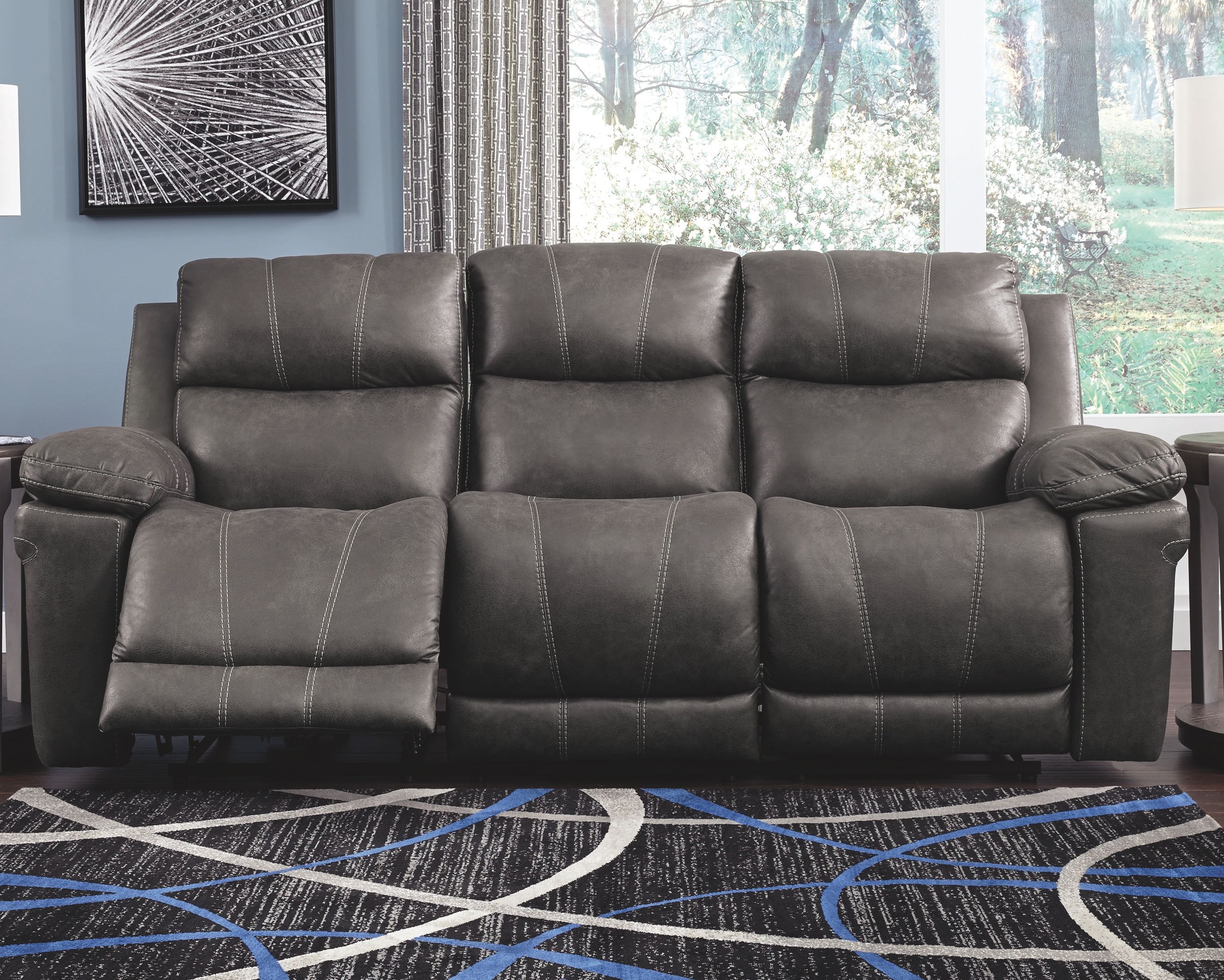Signature Design by Ashley Living Room Erlangen Power Reclining Sofa ...