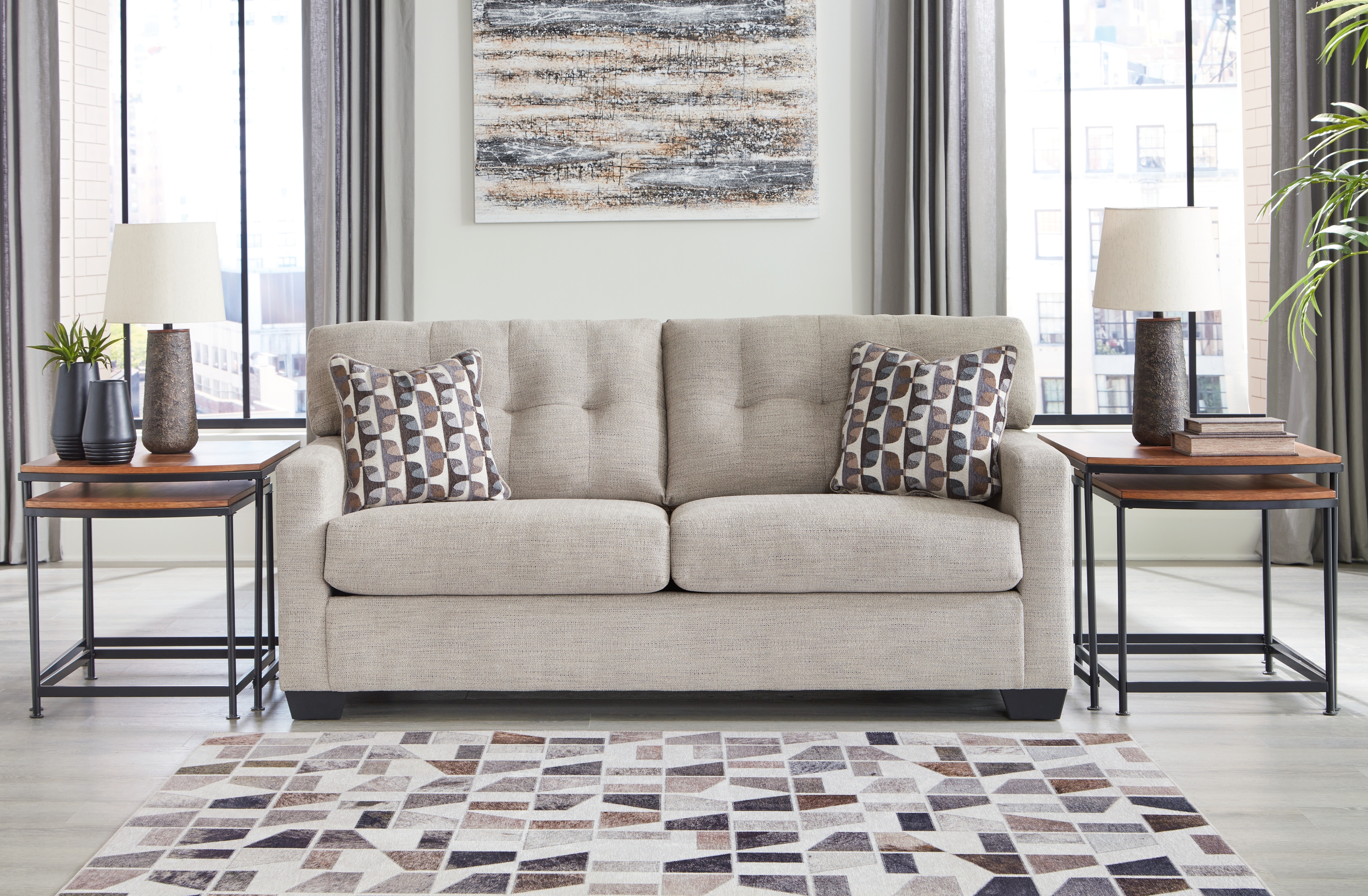 Signature Design by Ashley Living Room Mahoney Sofa 3100438 - Trivett's ...