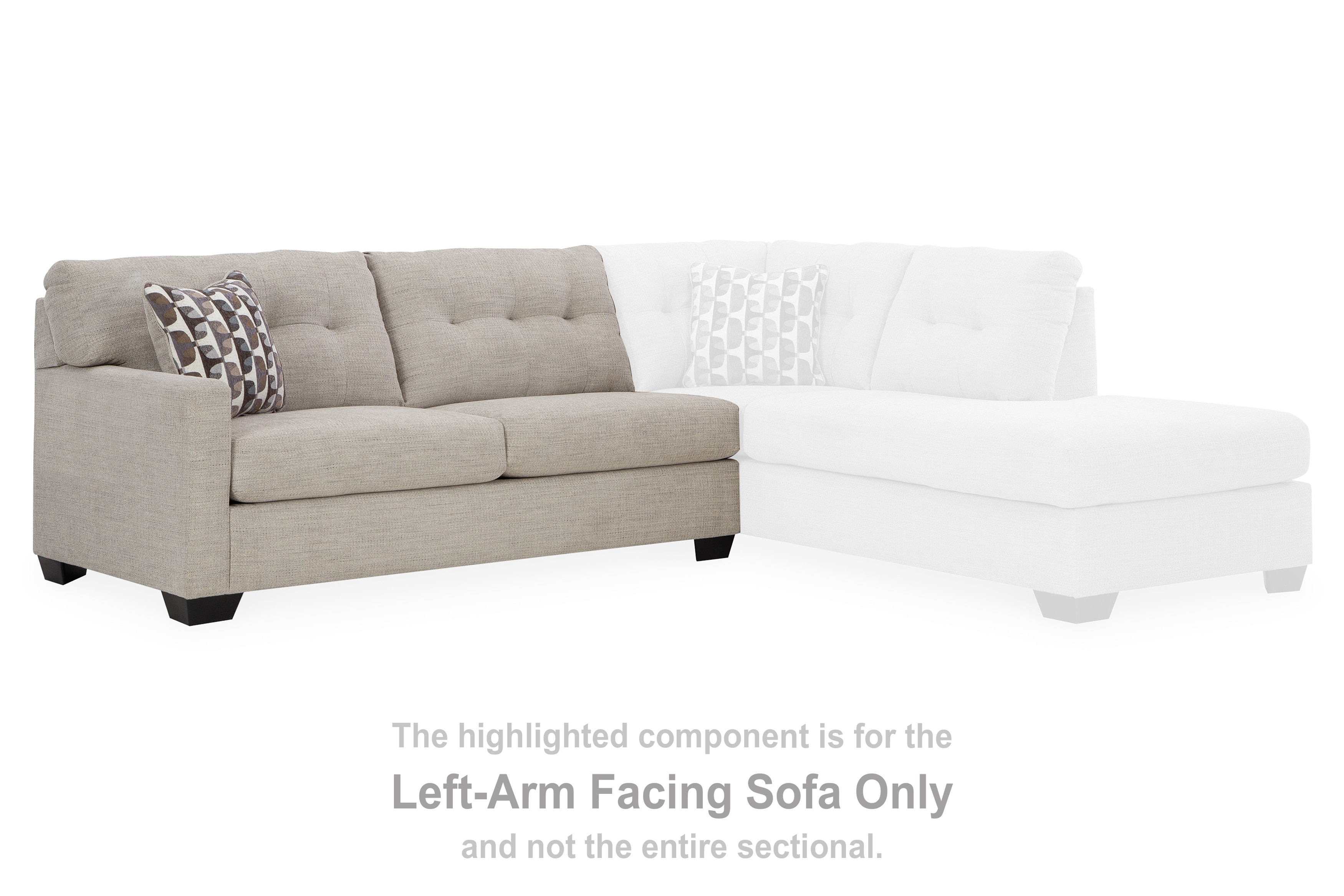 Ashley Mahoney Mahoney Left-Arm Facing Sofa 3100466 - Portland, OR ...