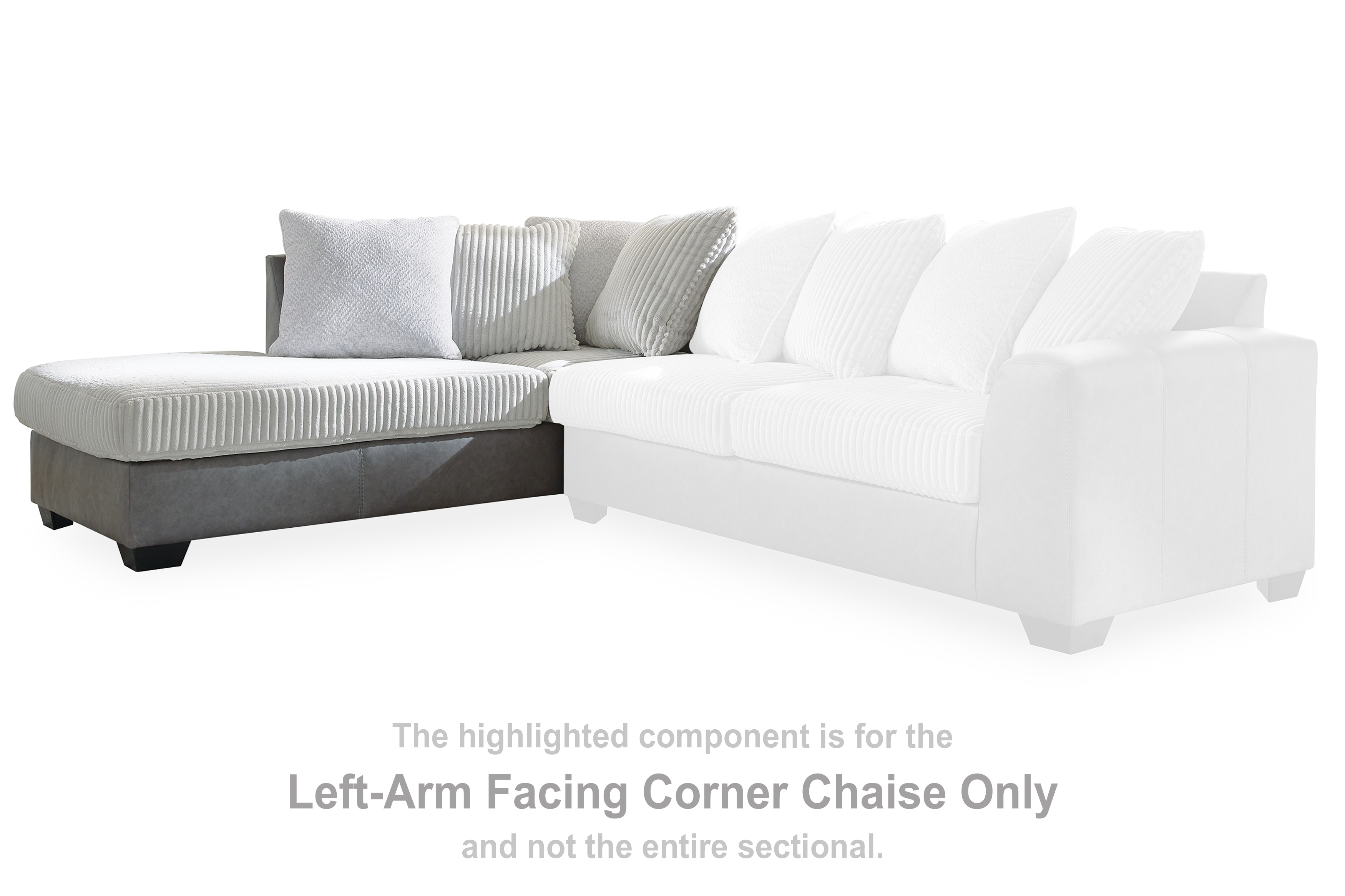 Benchcraft Living Room Clairette Court Left-Arm Facing Corner Chaise ...