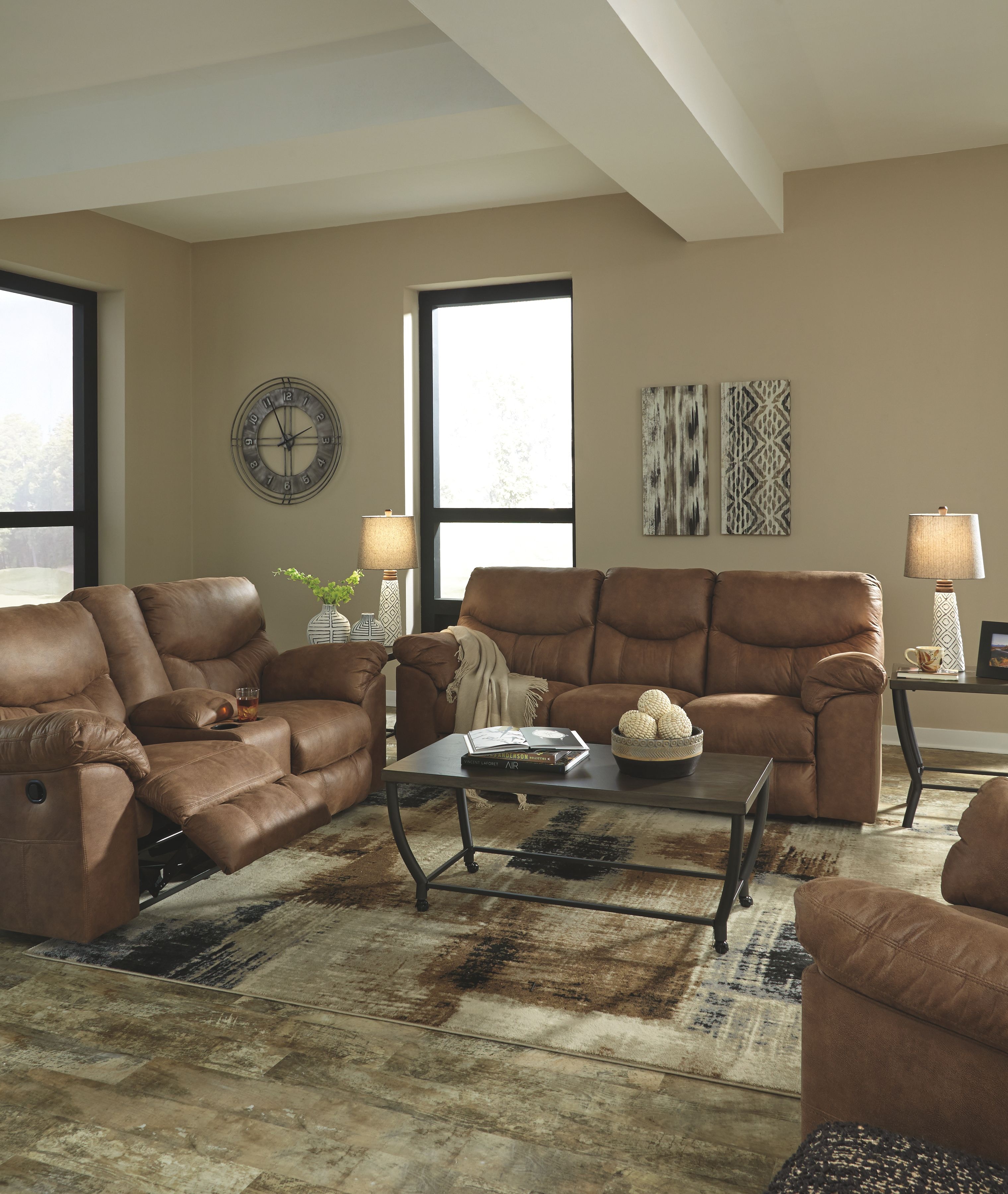 Signature Design by Ashley Living Room Boxberg Reclining Sofa 3380288 ...