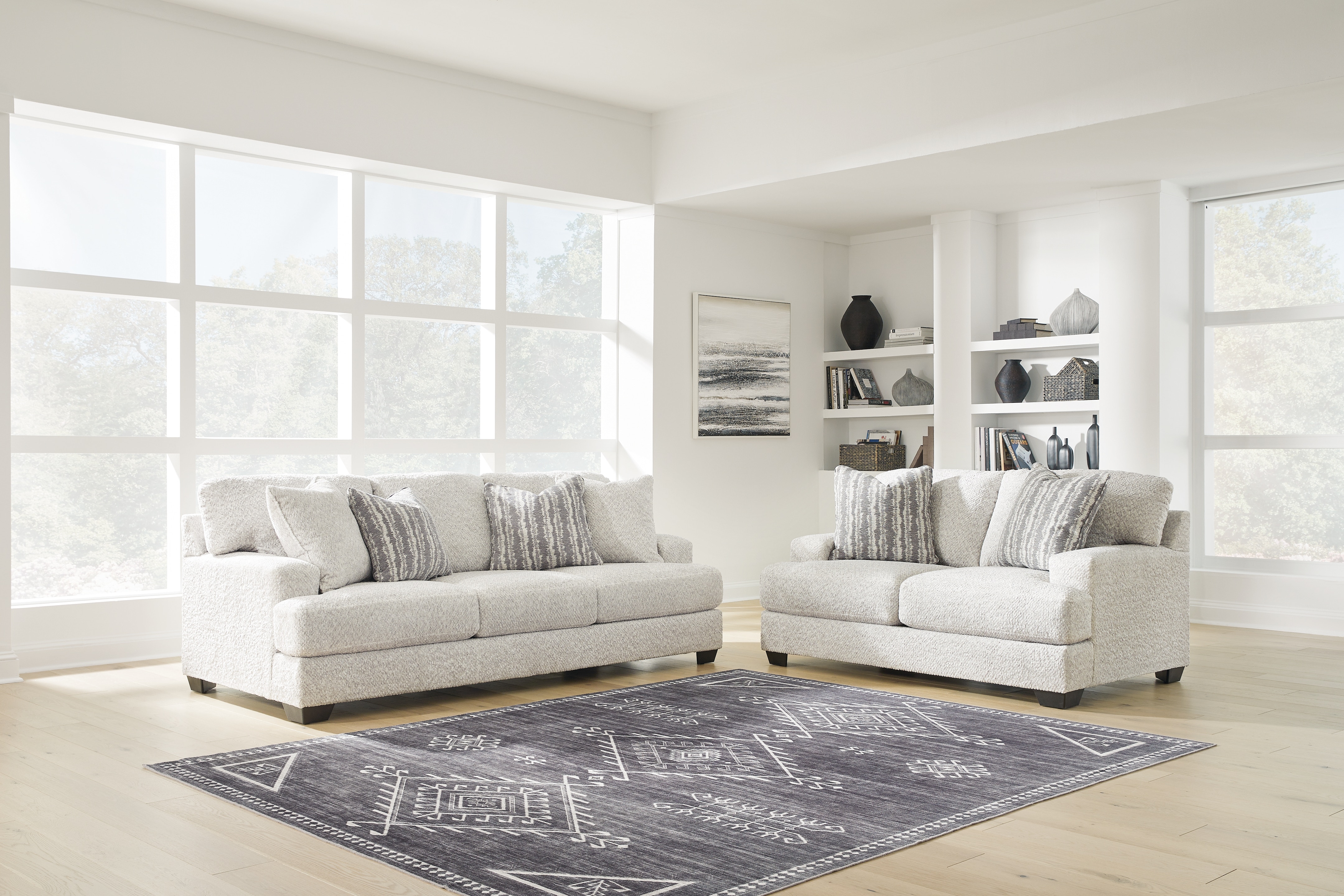 Signature Design by Ashley Living Room Brebryan Sofa and Loveseat 34401U1 - Hennen Furniture - St.