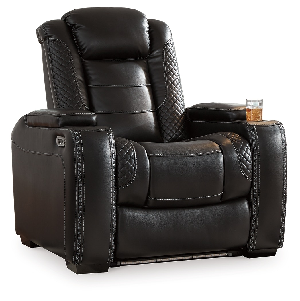 Signature Design by Ashley Living Room Party Time Power Recliner ...