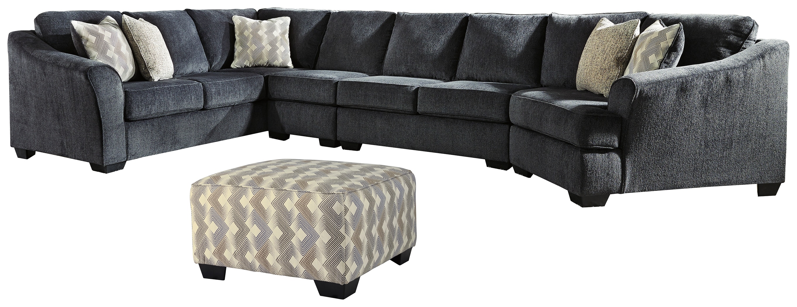 Ashley Eltmann Eltmann 4-Piece Sectional and Ottoman 41303U2 - Portland ...