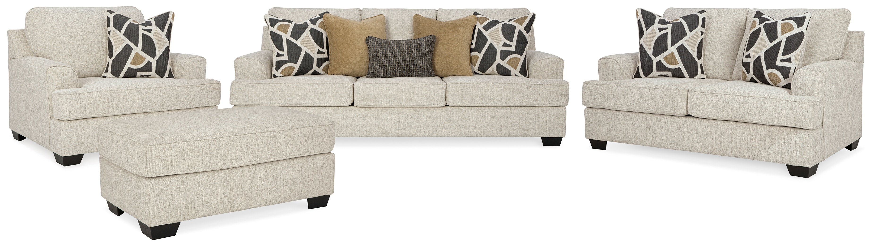 Benchcraft Living Room Heartcort Sofa, Loveseat, Oversized Chair and ...