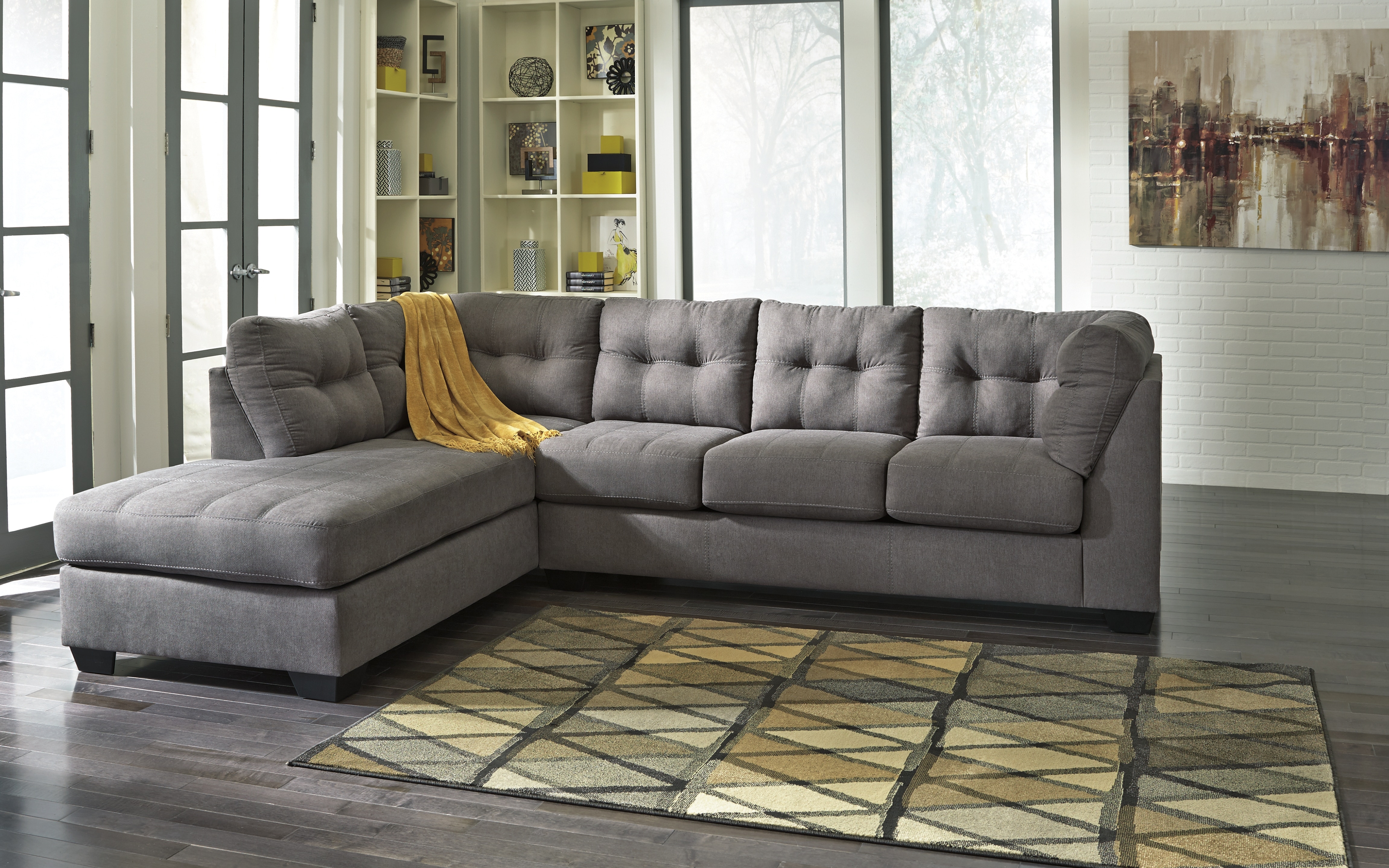 Benchcraft Living Room Maier 2-Piece Sectional with Chaise 45220S1 ...