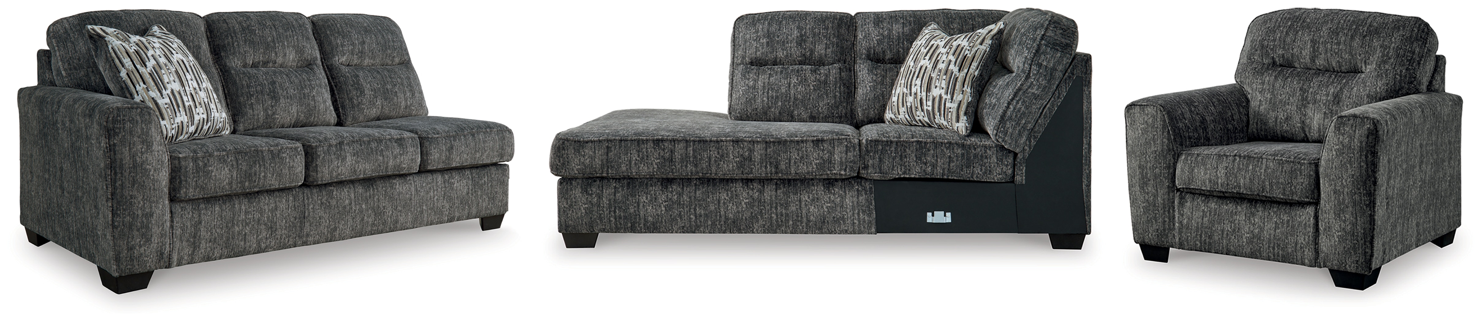 Ashley Lonoke Lonoke 2-Piece Sectional and Oversized Chair 50504U9 ...