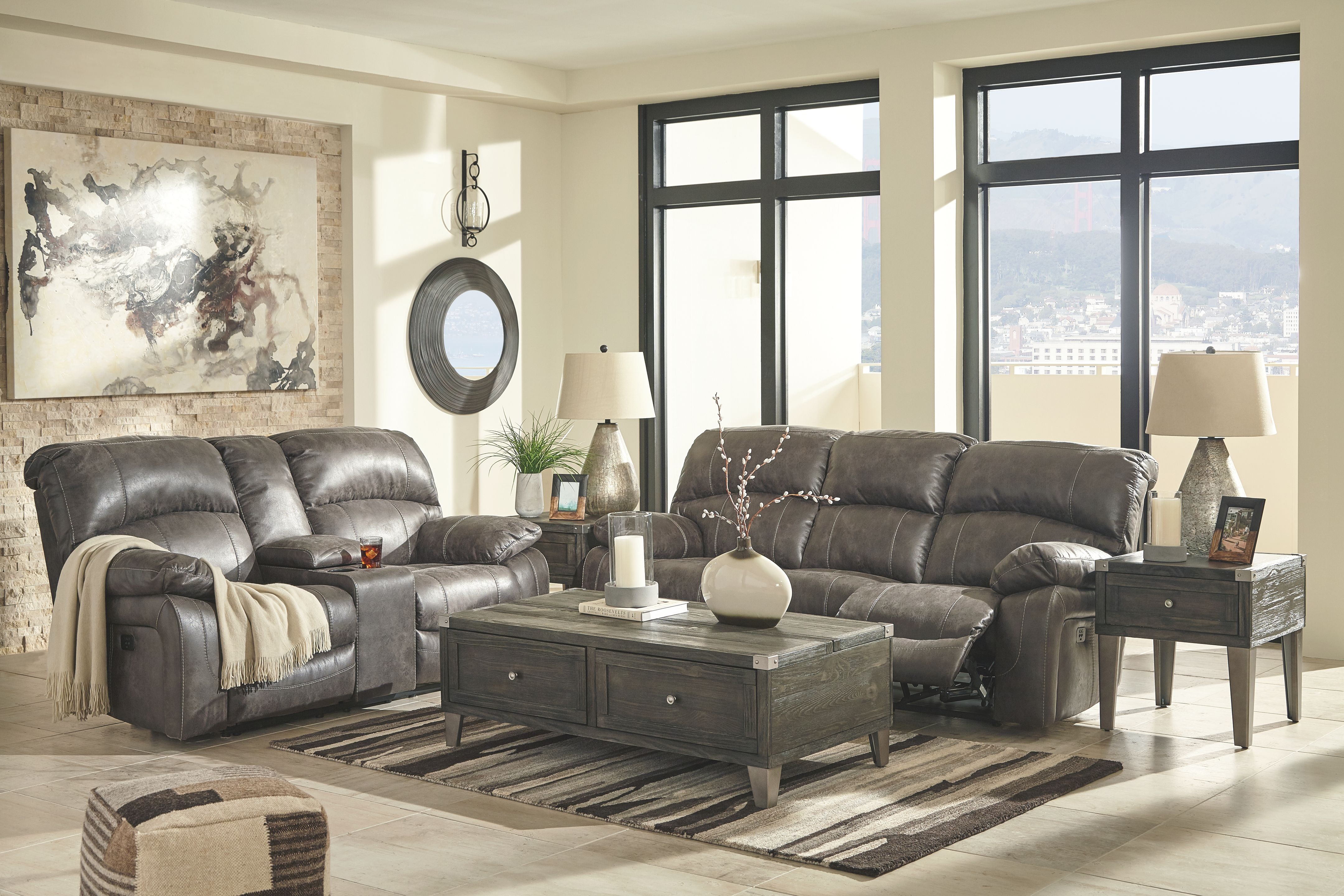 Ashley Dunwell Dunwell Power Reclining Sofa 5160115 - Portland, OR ...