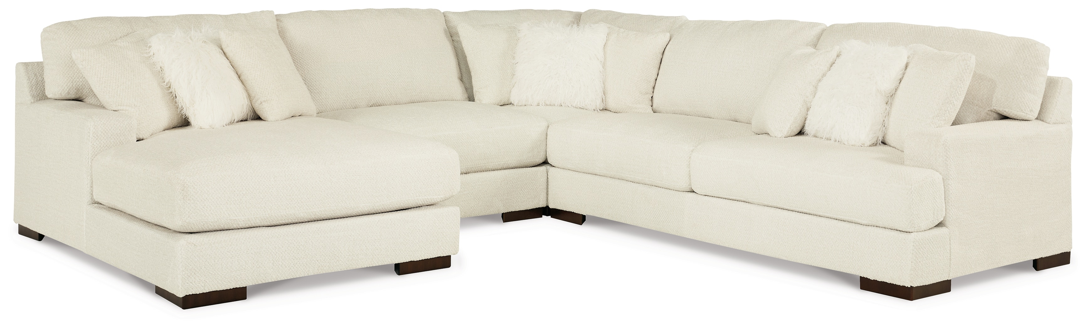 Signature Design by Ashley Living Room Zada 4-Piece Sectional with ...
