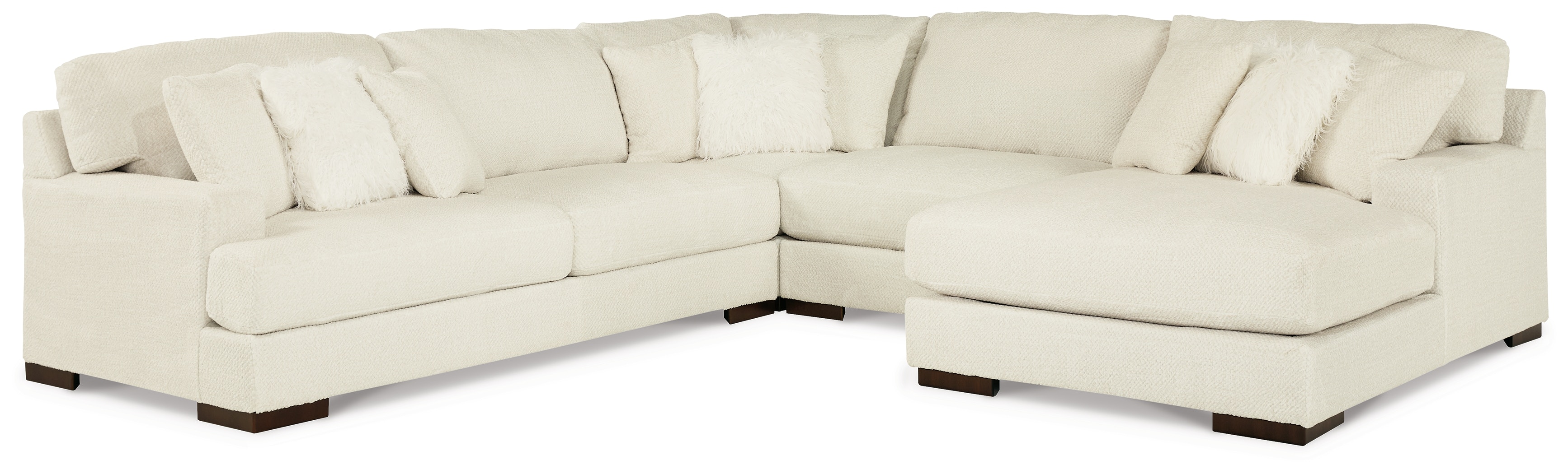 Signature Design by Ashley Living Room Zada 4-Piece Sectional with ...