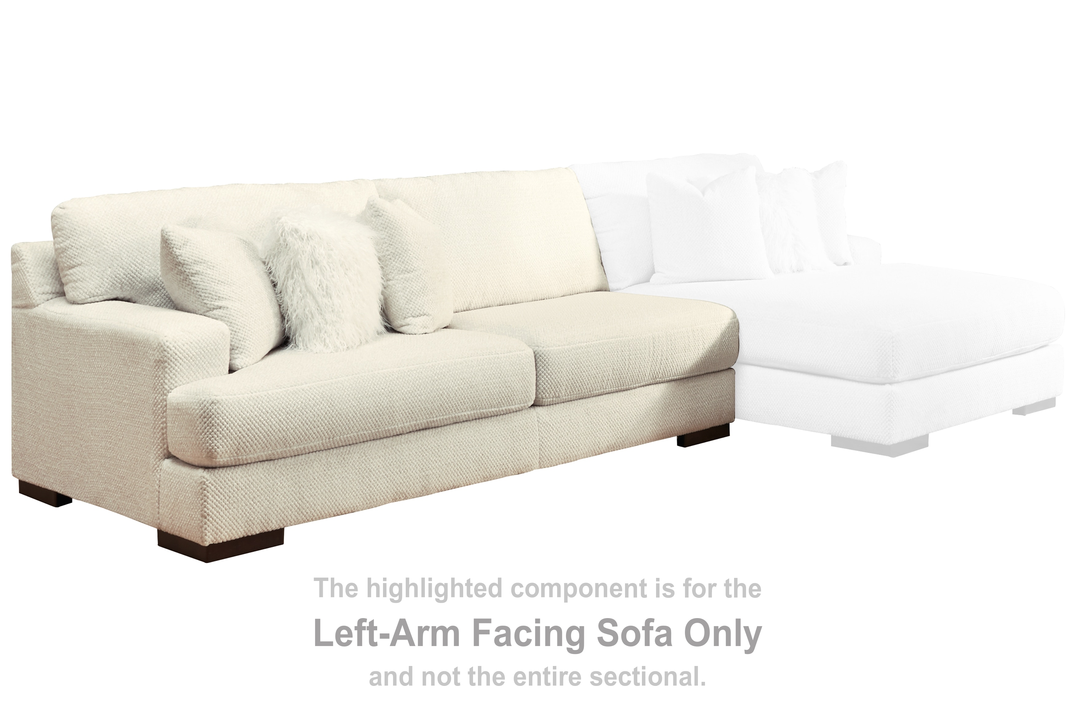 Signature Design by Ashley Living Room Zada Left-Arm Facing Sofa ...