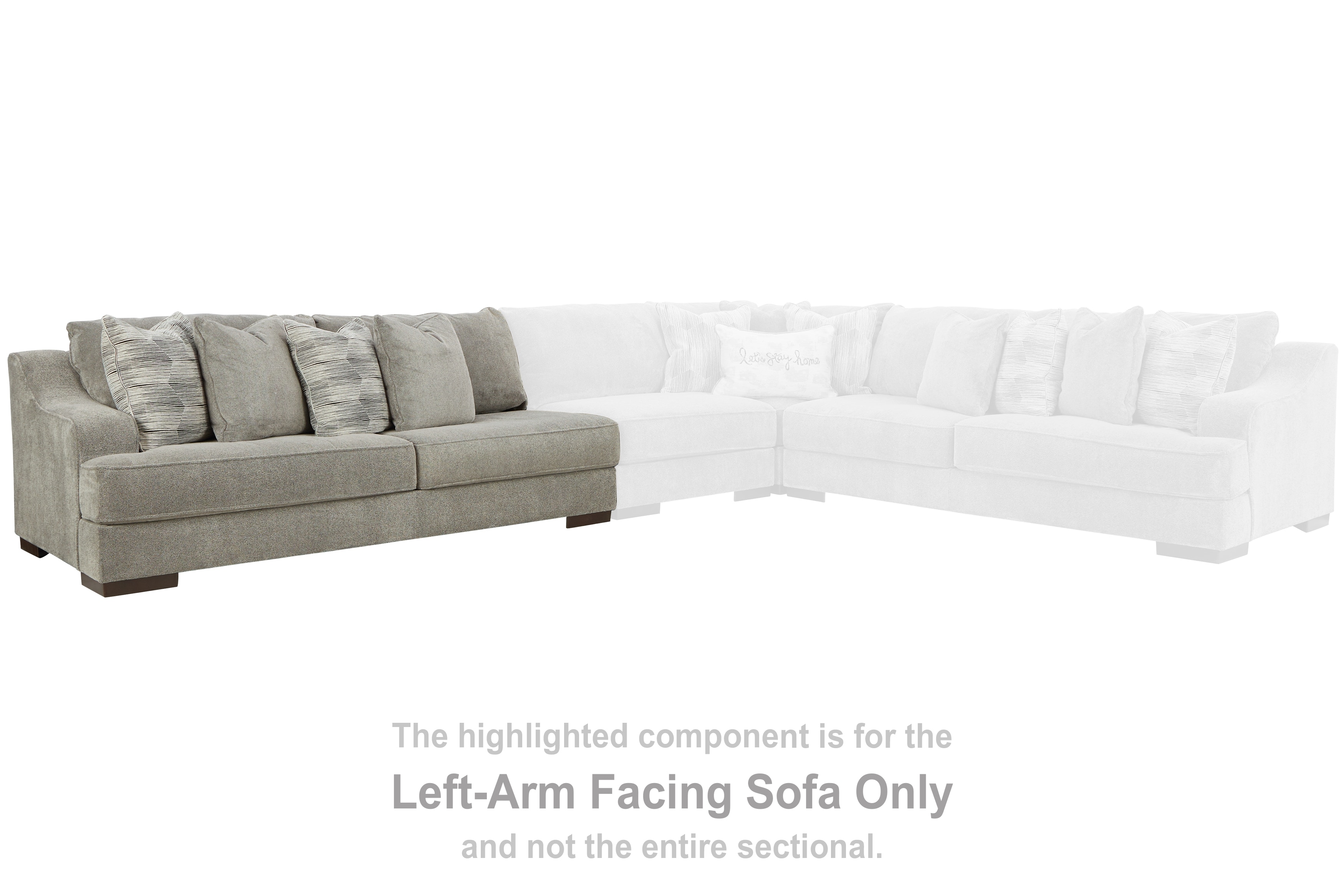Signature Design by Ashley Living Room Bayless Left-Arm Facing Sofa ...