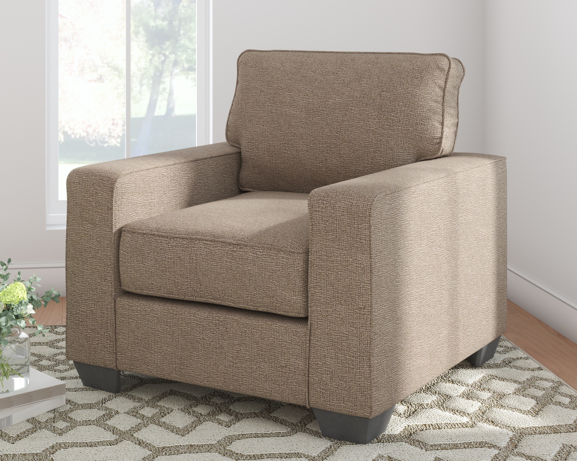 Signature Design by Ashley Living Room Greaves Driftwood Chair 5510520 ...