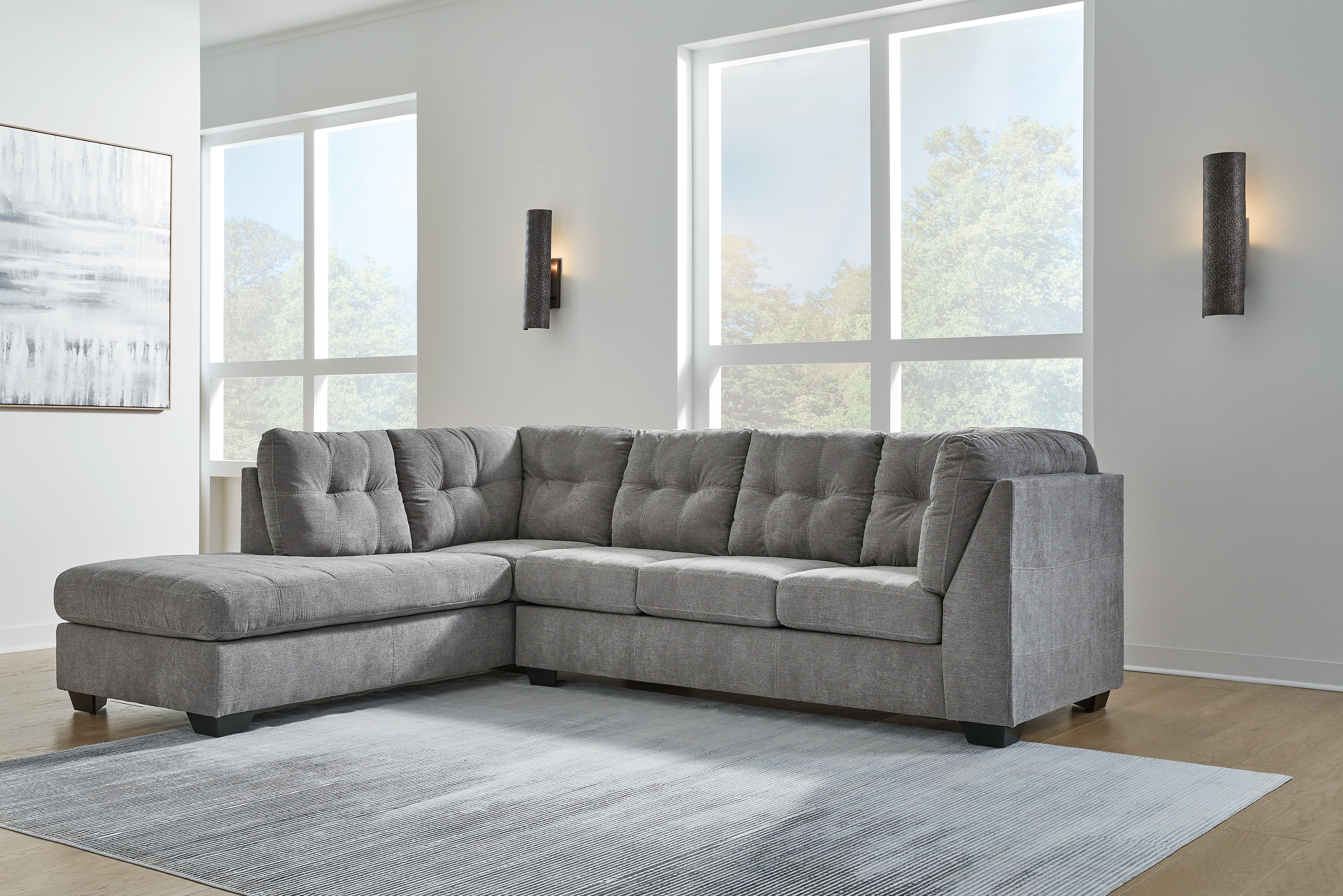 Ashley furniture two piece sectional store