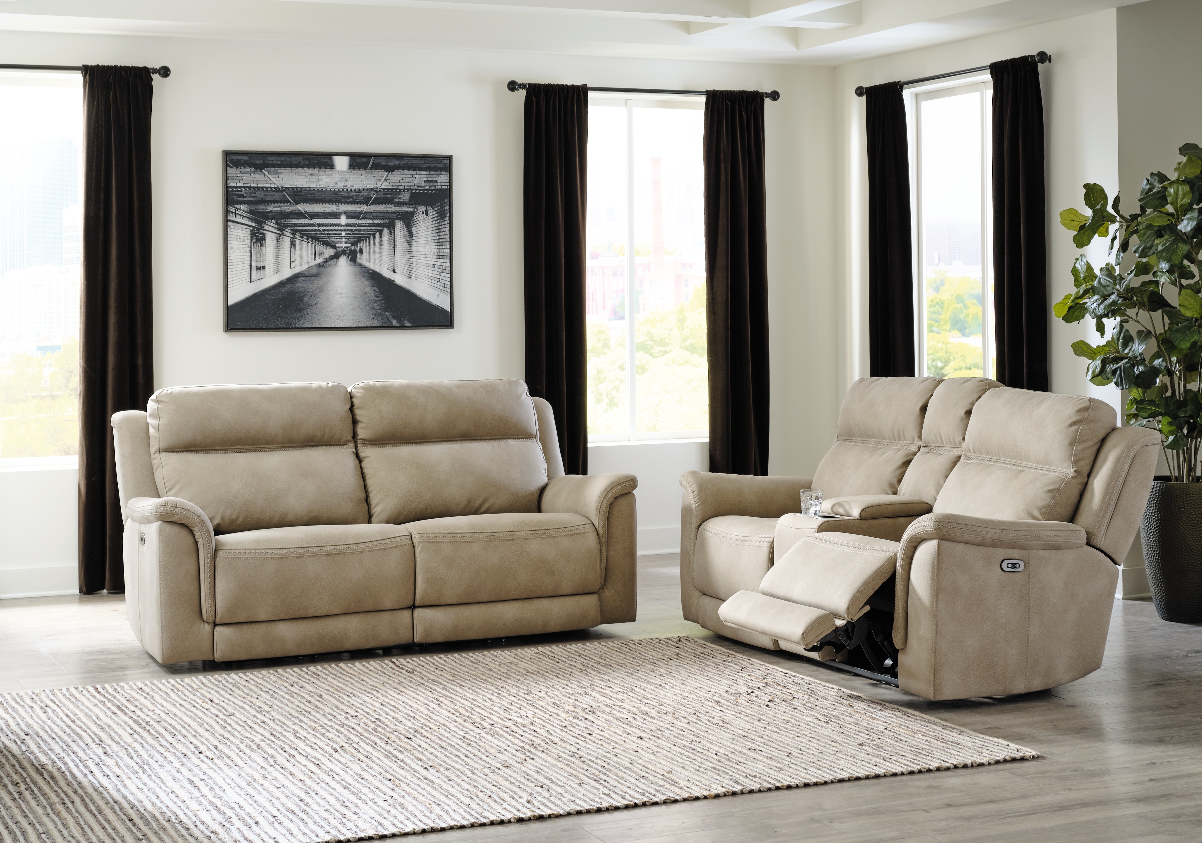 Next Gen DuraPella Power Reclining Sofa and Loveseat