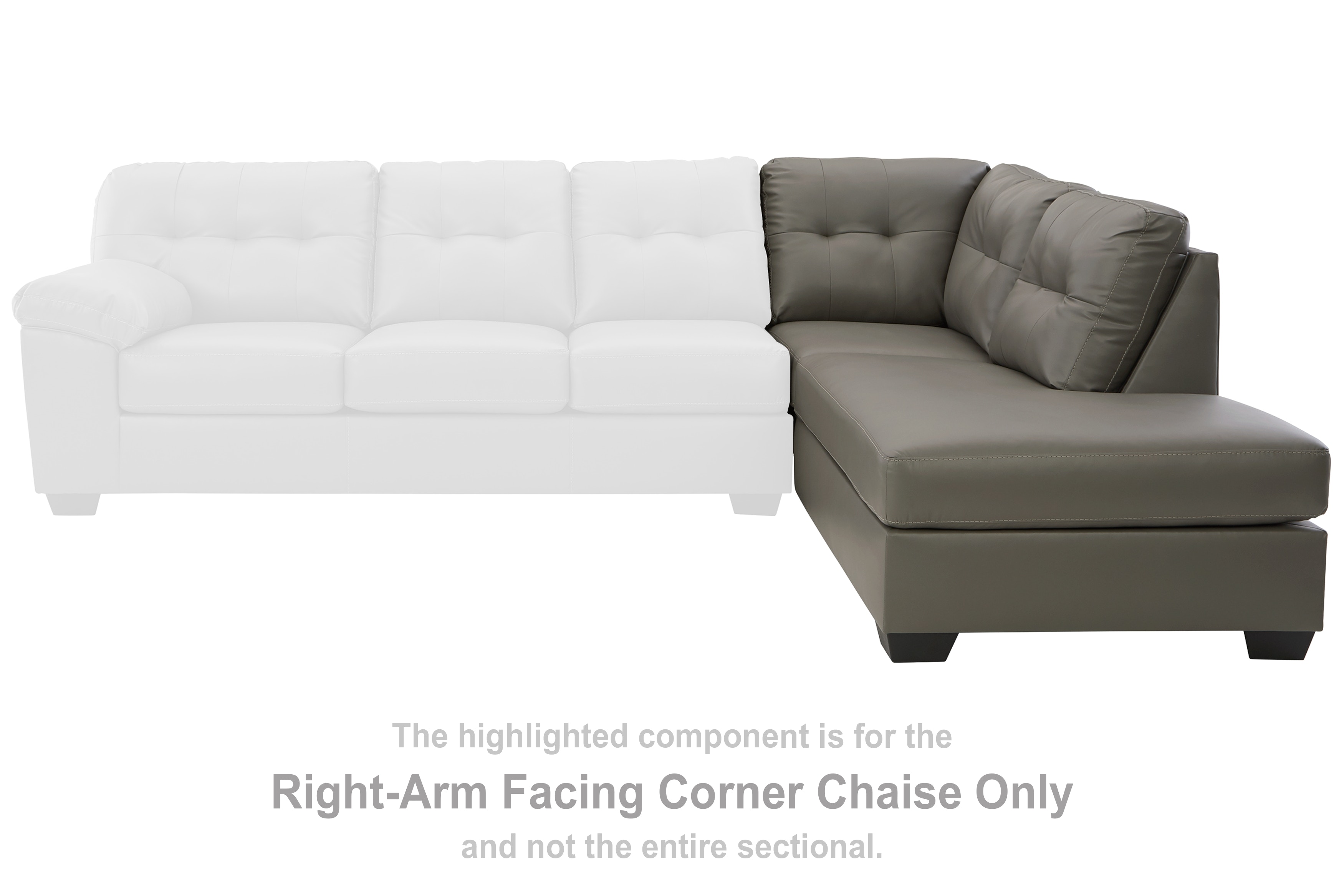 Ashley Donlen Donlen Right-Arm Facing Corner Chaise 5970217 - Portland ...