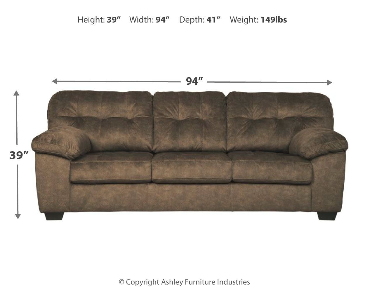 Signature Design by Ashley Living Room Accrington Sofa 7050838 Gardner Outlet Furniture