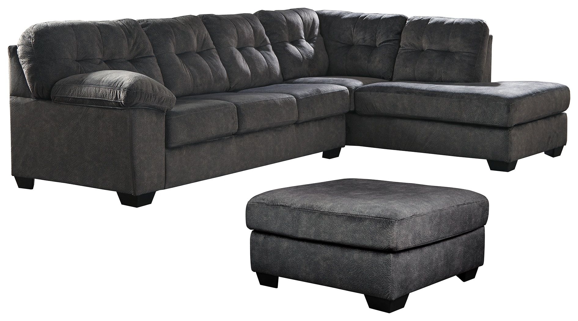 Signature Design by Ashley Living Room Accrington 2 Piece Sectional with Ottoman 70509U7 Gardner