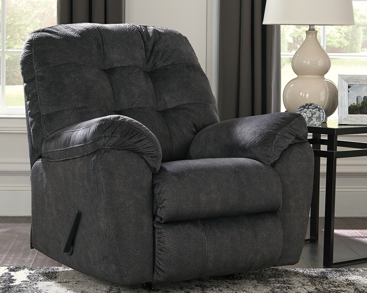Signature Design by Ashley Living Room Accrington Loveseat and Recliner ...