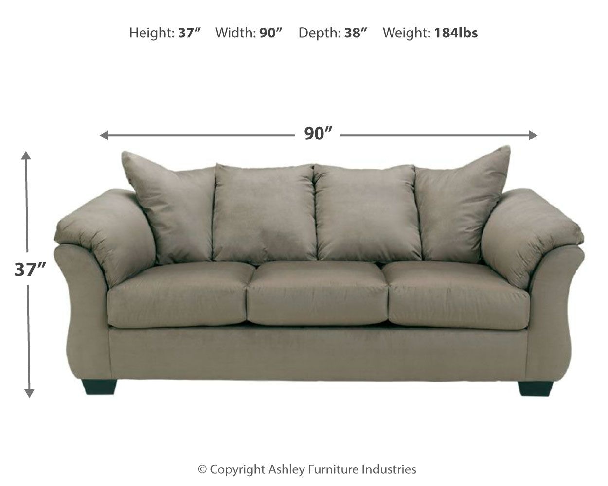 Ashley Darcy Darcy Full Sofa Sleeper and Loveseat 75005U12 - Portland ...