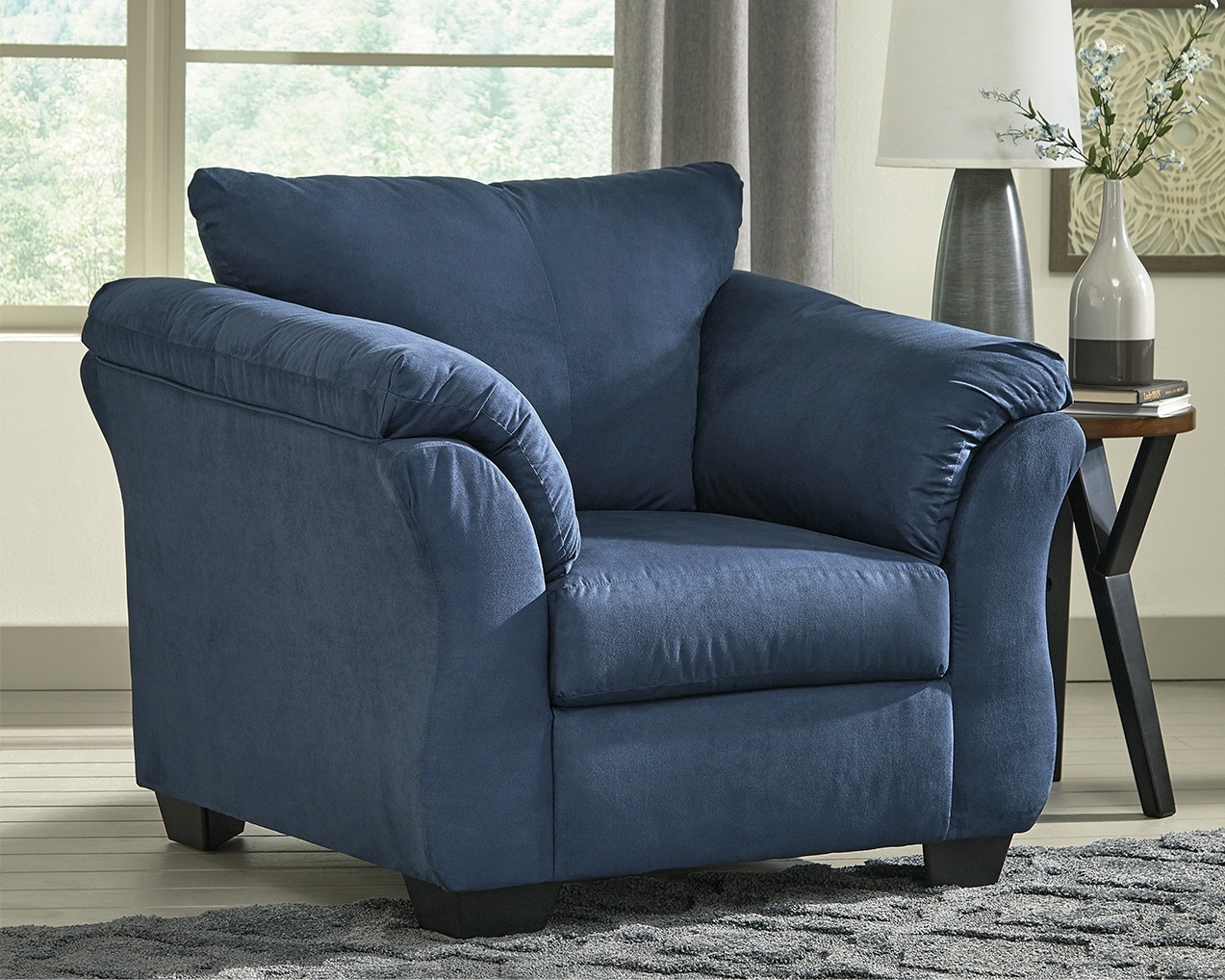 Shop our Darcy Blue Sofa Chaise & Recliner by Signature Design by ...