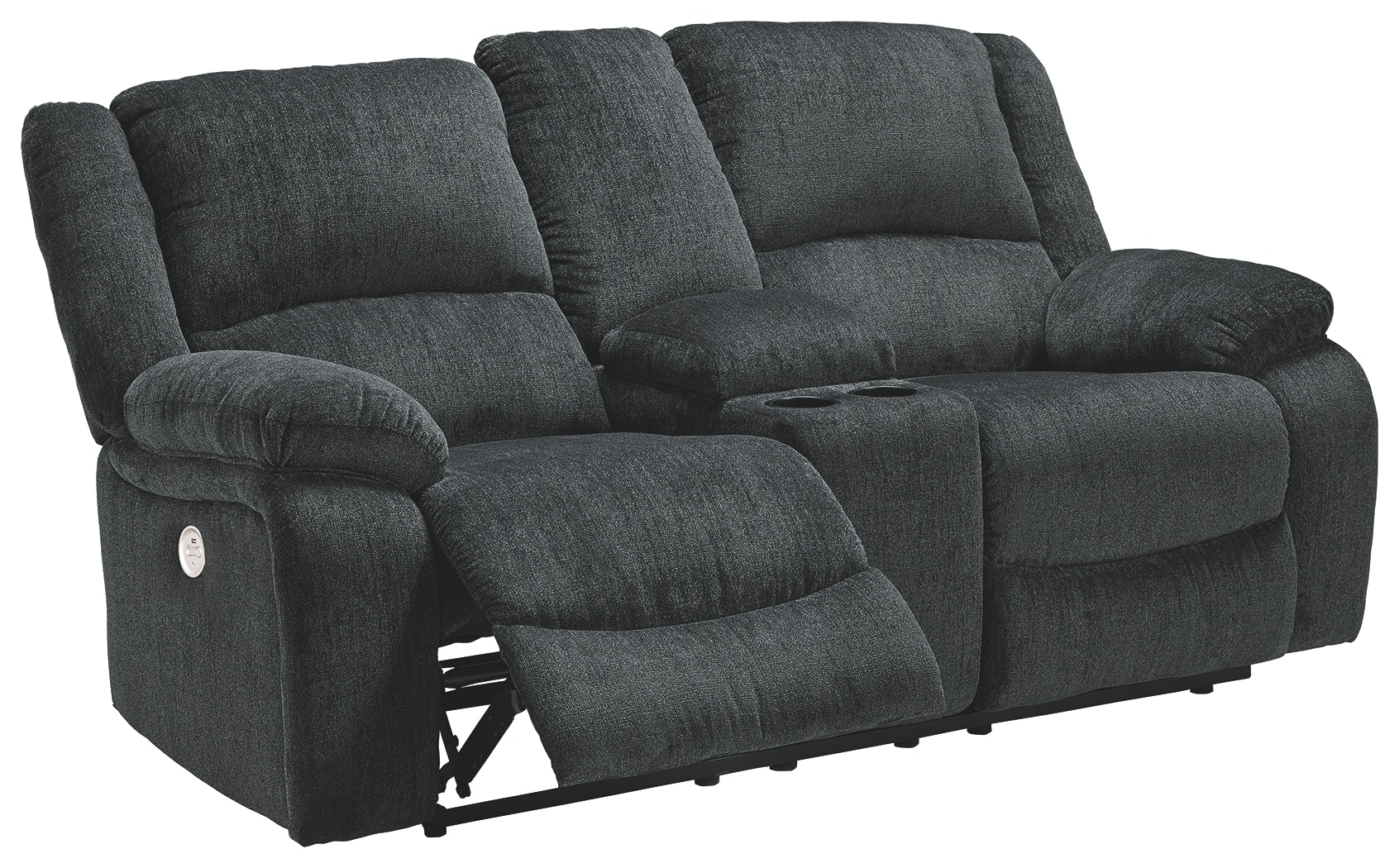 Ashley Draycoll Draycoll Power Reclining Loveseat with Console 7650496 ...