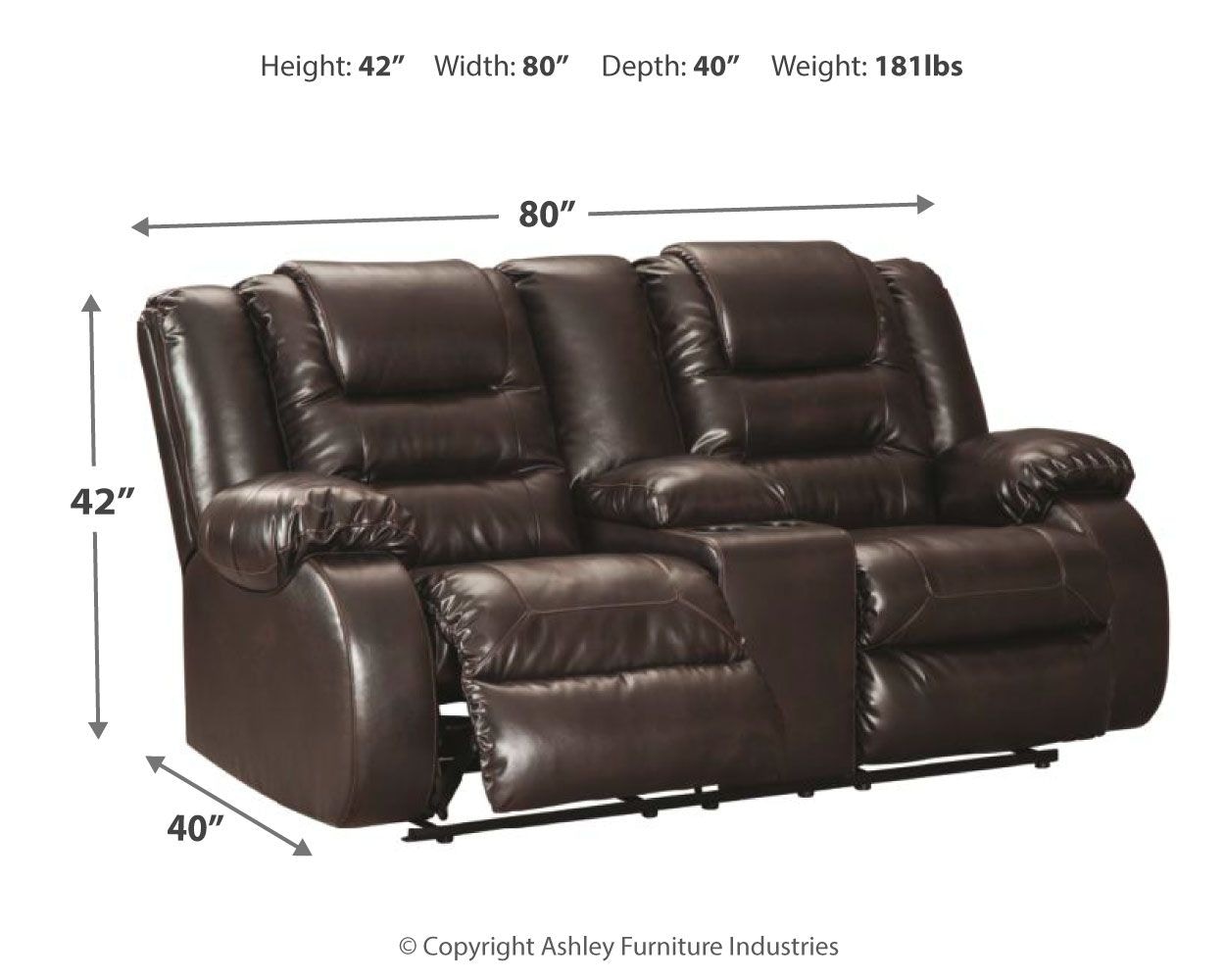 Ashley Vacherie Vacherie Reclining Sofa and Loveseat 79307U1 - Portland ...