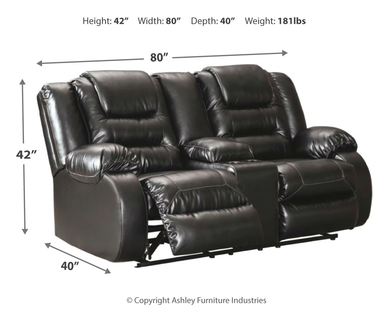 Ashley Vacherie Vacherie Reclining Sofa and Loveseat 79308U1 - Portland ...