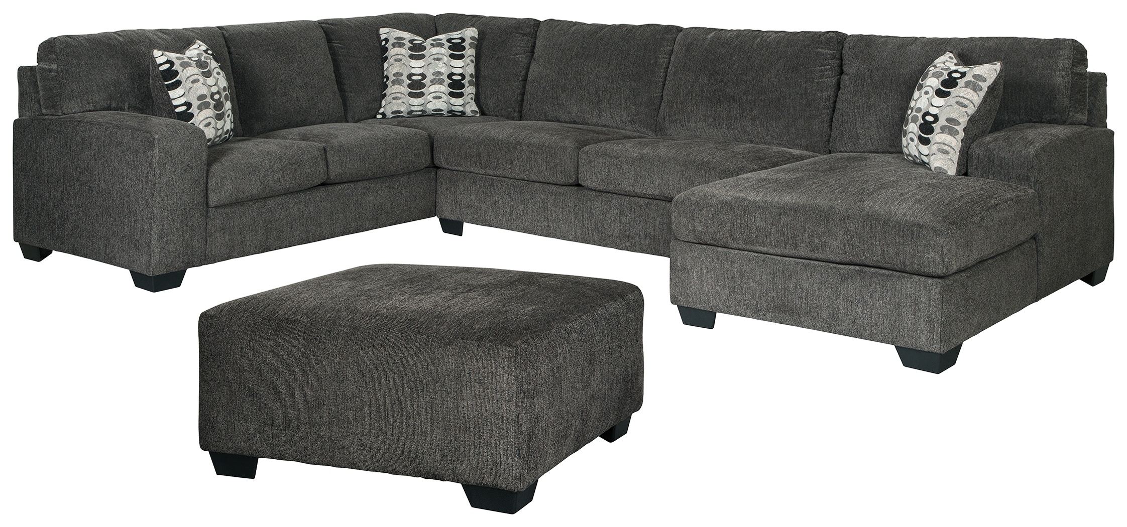 Ashley Ballinasloe Ballinasloe 3-Piece Sectional and Ottoman 80703U1 ...