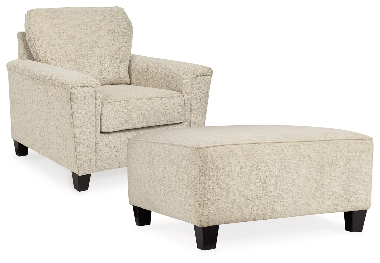 Signature Design by Ashley Living Room Abinger Chair and Oversized Ottoman 83904U7 Smith Village