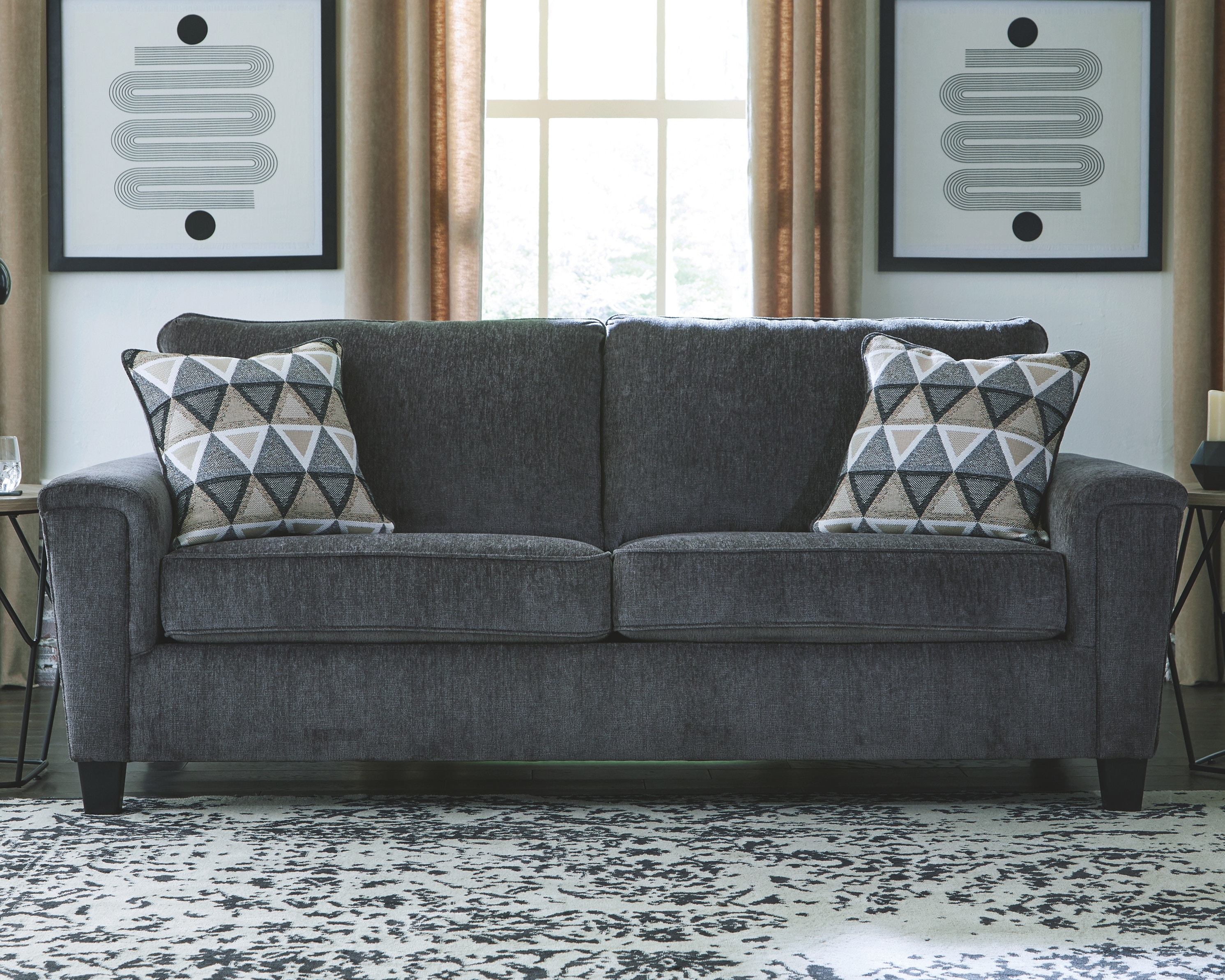 Signature Design by Ashley Living Room Abinger Queen Sofa Sleeper ...