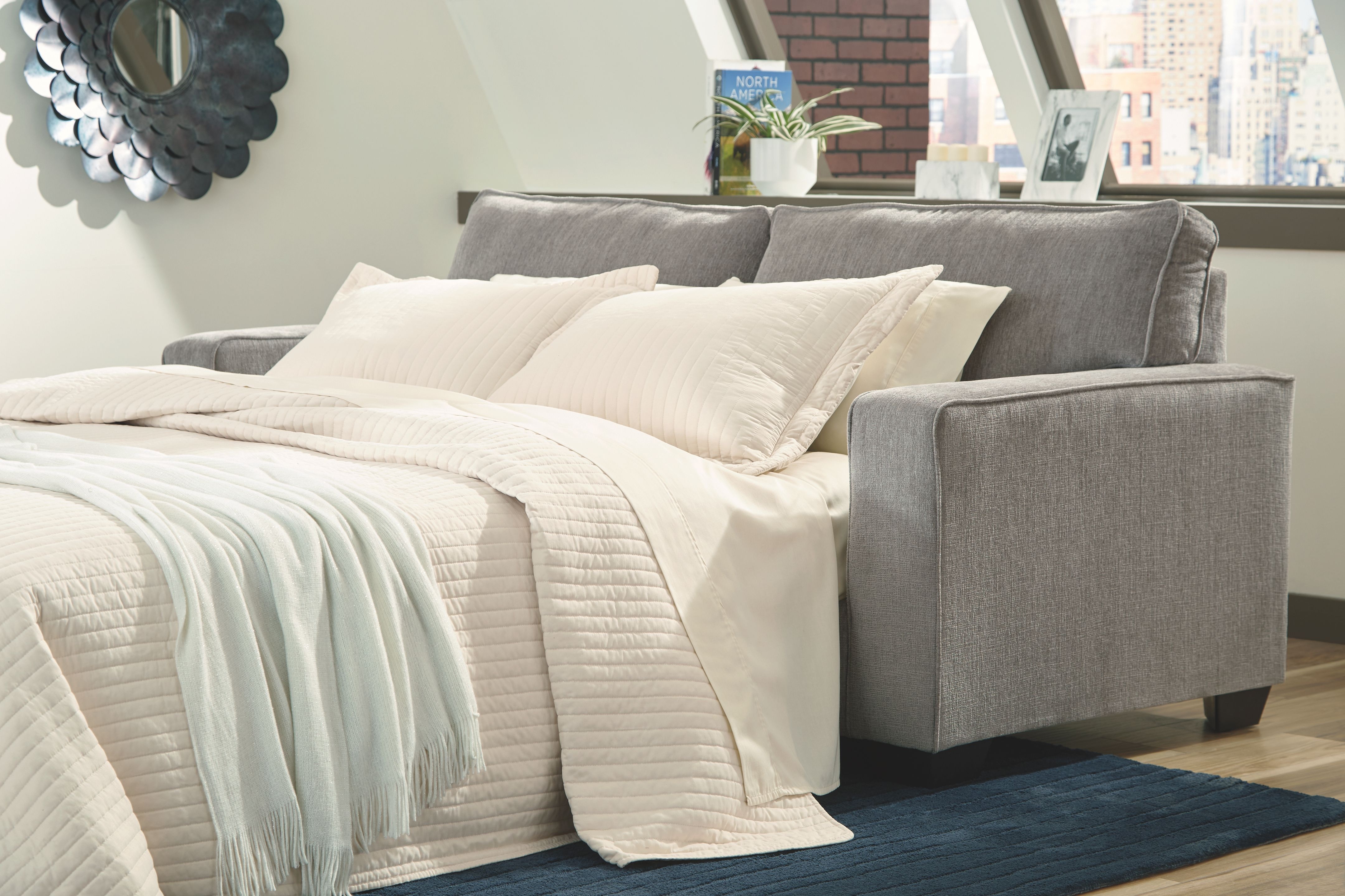 Signature Design by Ashley Living Room Altari Queen Sofa Sleeper 8721439 Gardner Outlet Furniture