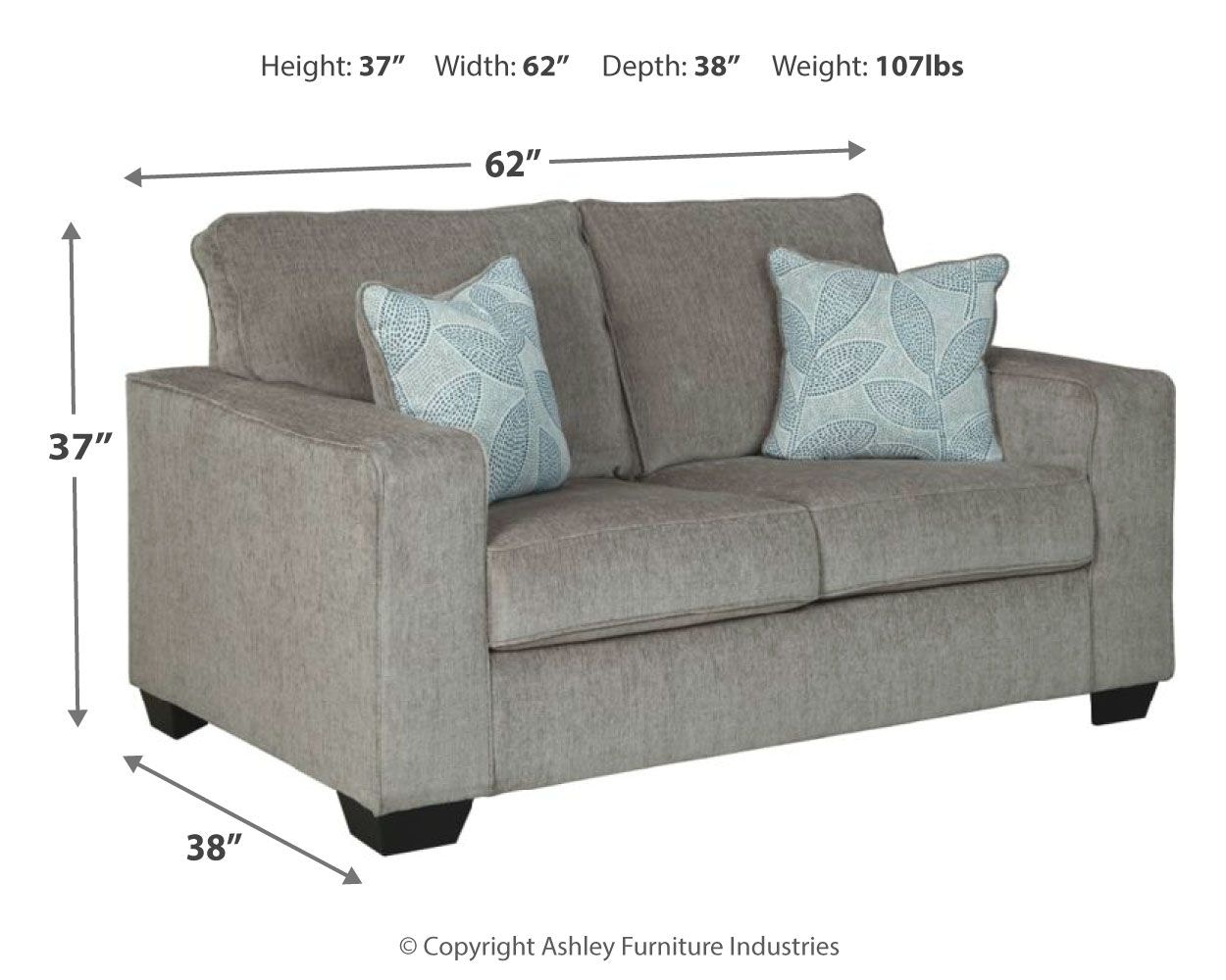 Signature Design by Ashley Living Room Altari Loveseat 8721435 ...